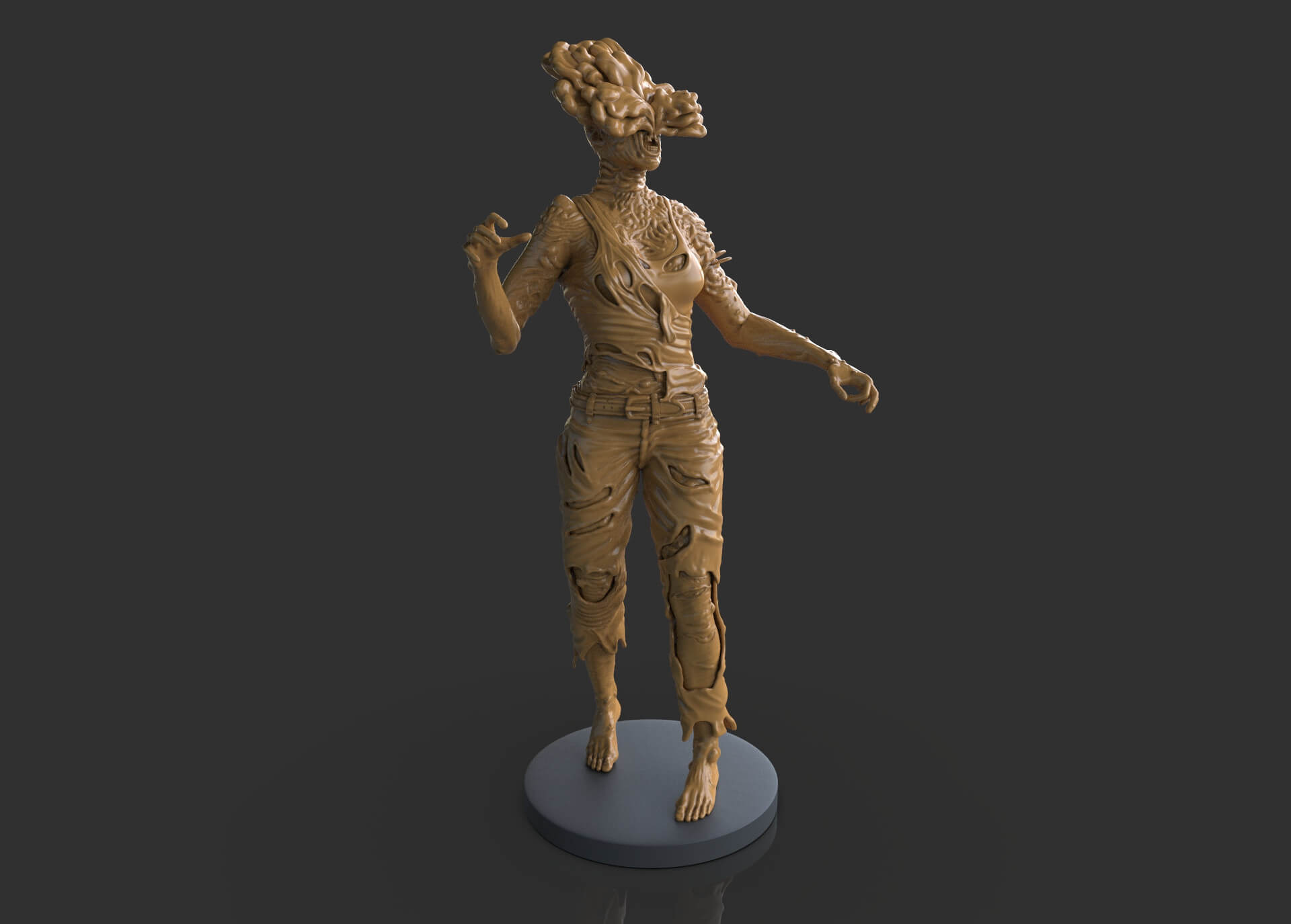 Female Clicker Sculpture - 3D Model by PaburoVIII