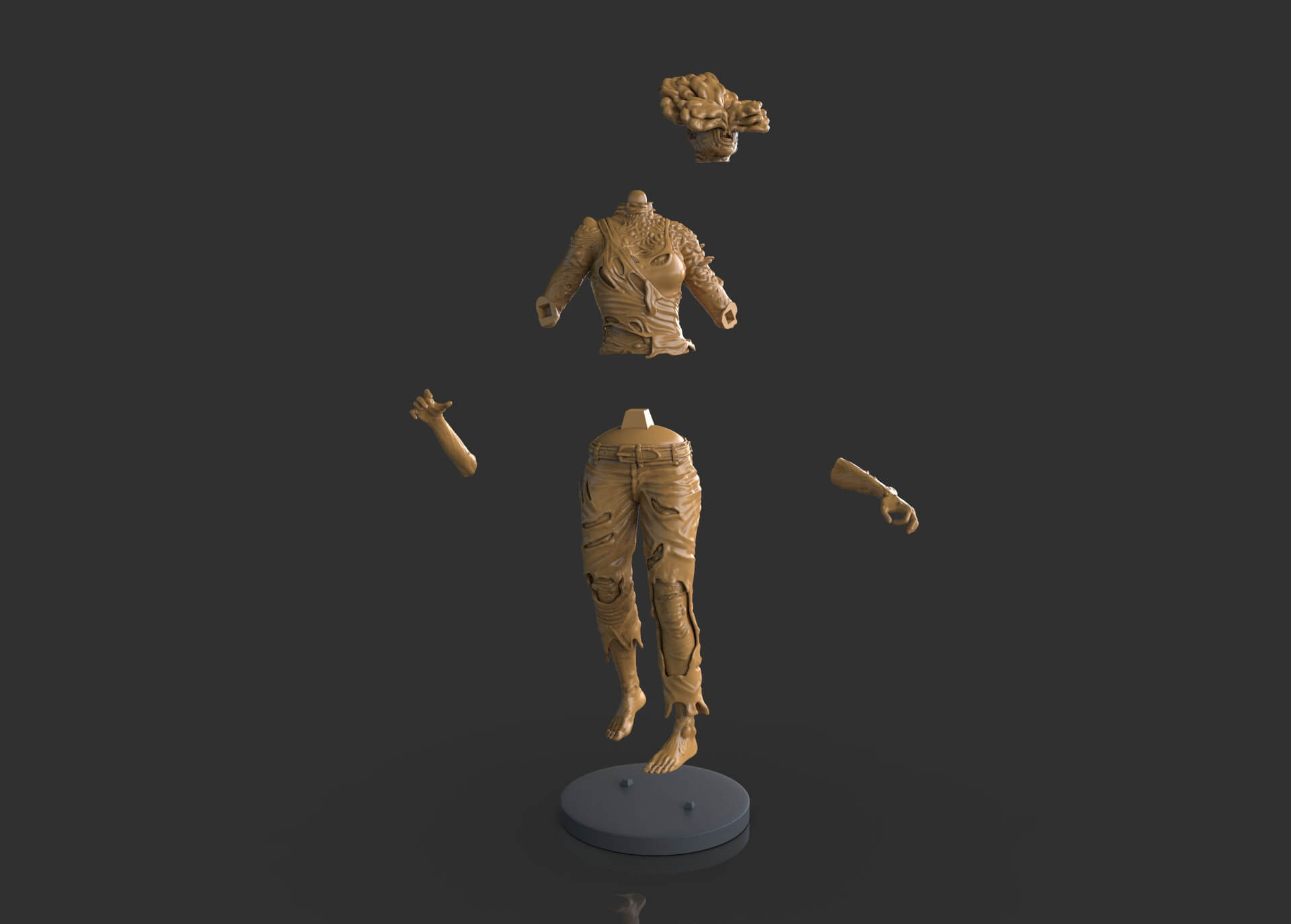 Female Clicker Sculpture - 3D Model by PaburoVIII