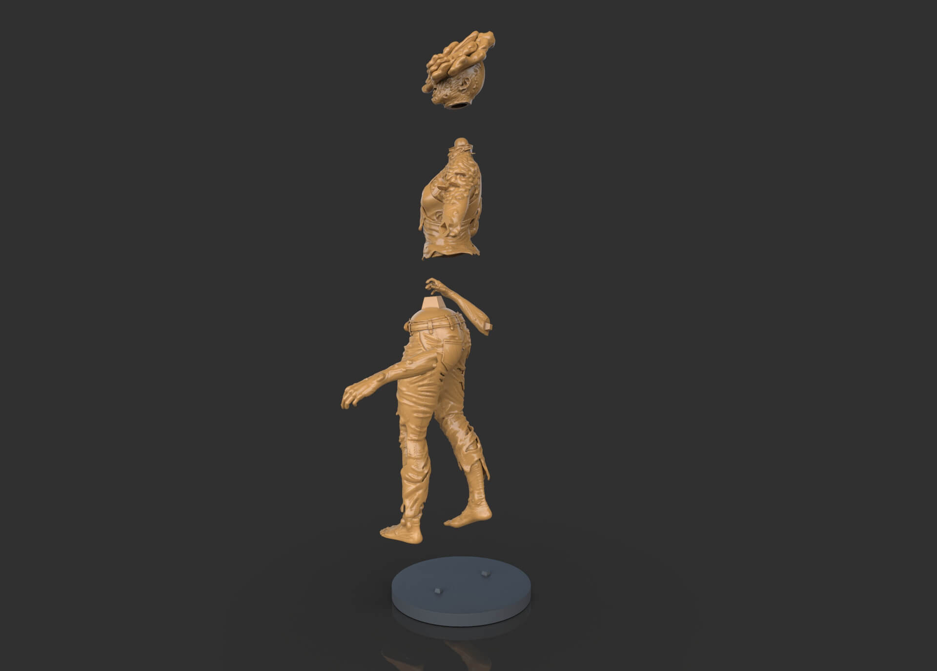 Female Clicker Sculpture - 3D Model by PaburoVIII