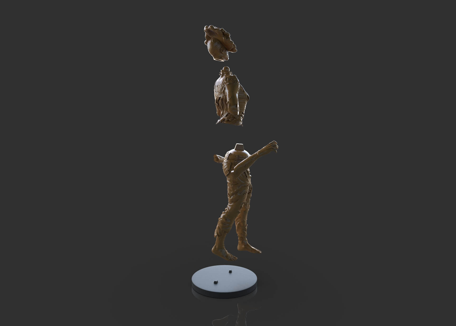 Female Clicker Sculpture - 3D Model by PaburoVIII
