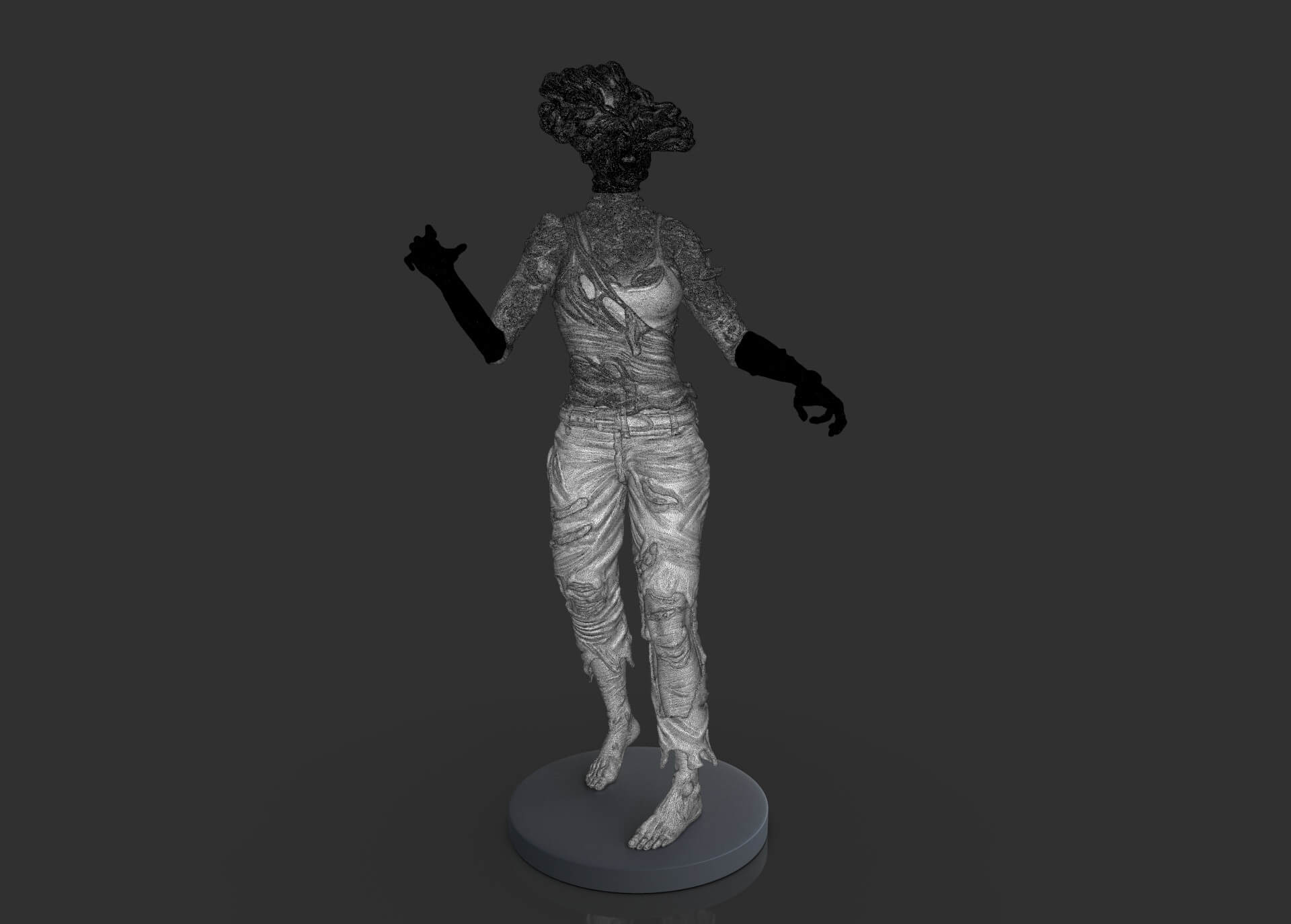 Female Clicker Sculpture - 3D Model by PaburoVIII