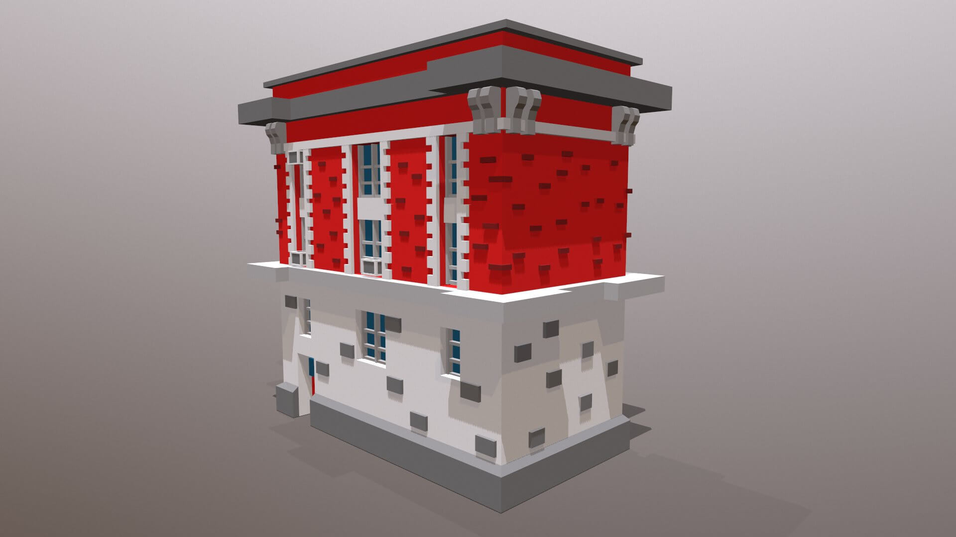 Fire Station - 3D Model by PaburoVIII
