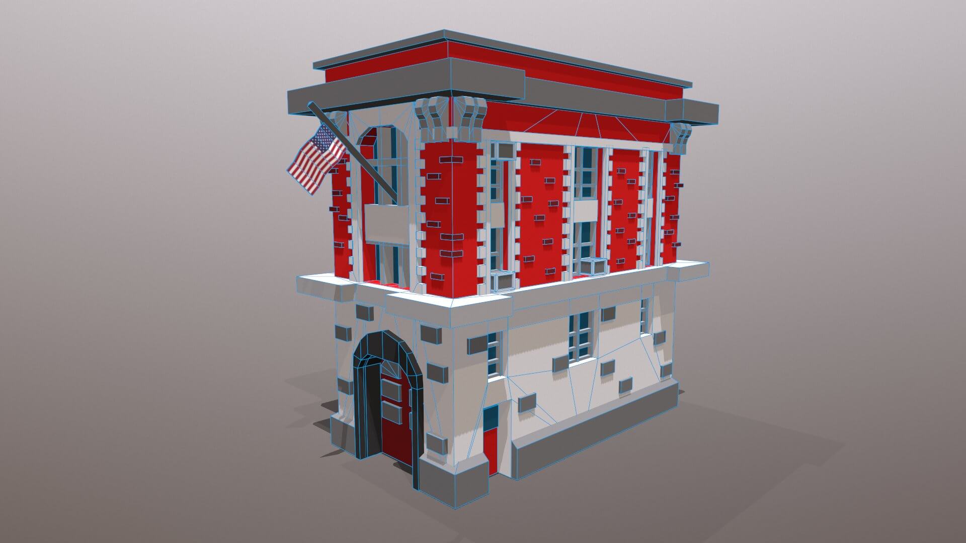 Fire Station - 3D Model by PaburoVIII