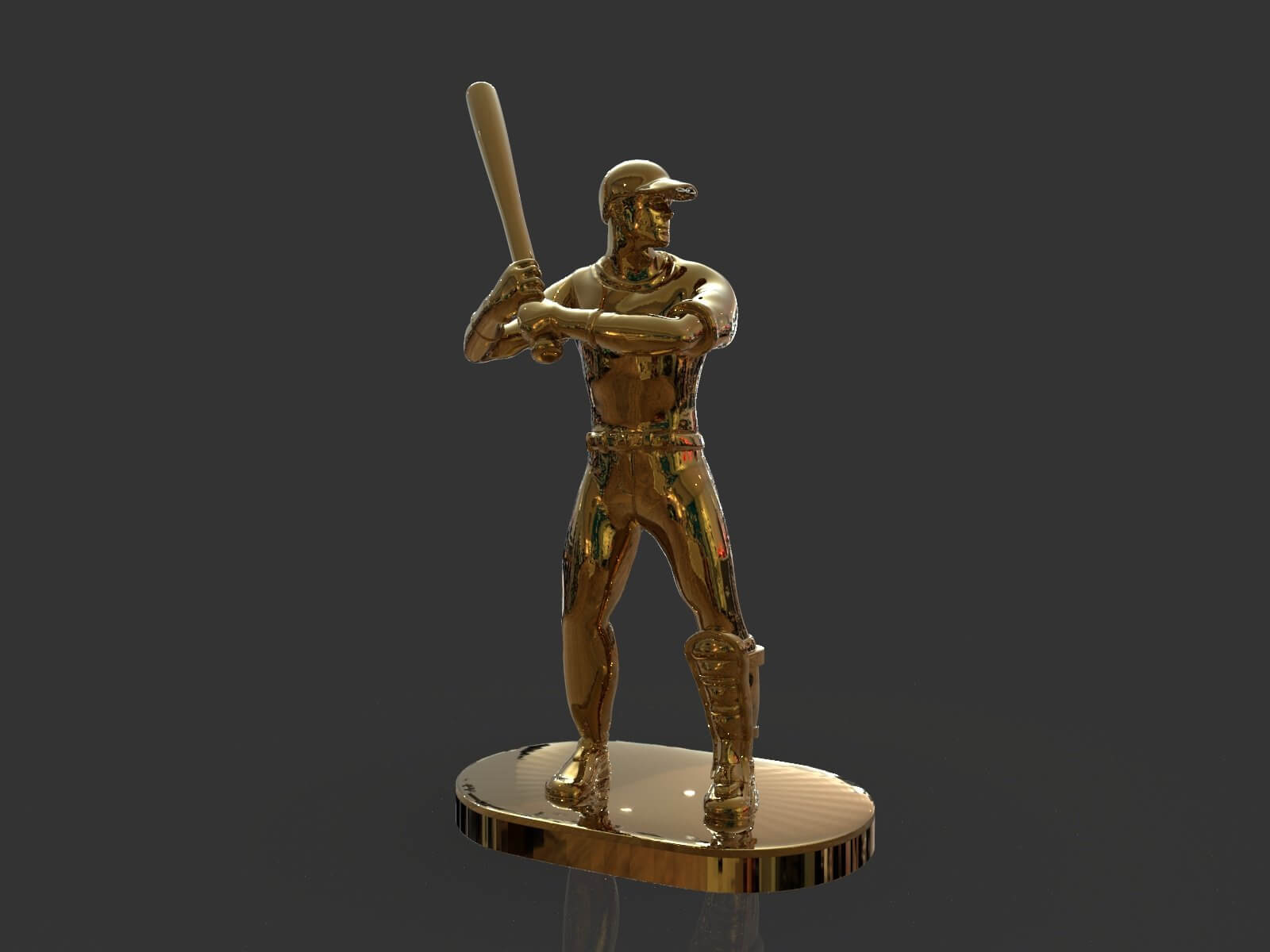 Baseball Trophy 3D Render, Digital Art by PaburoVIII