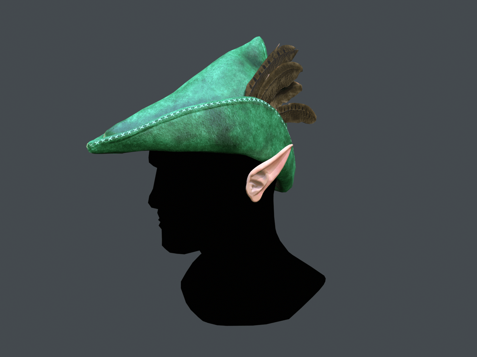 Bycocket Green 3D Render, Digital Art by PaburoVIII