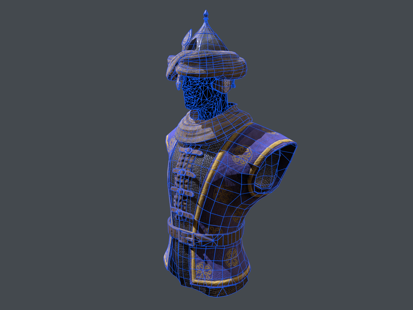 Cleric Golarion Armor 3D Render, Digital Art by PaburoVIII