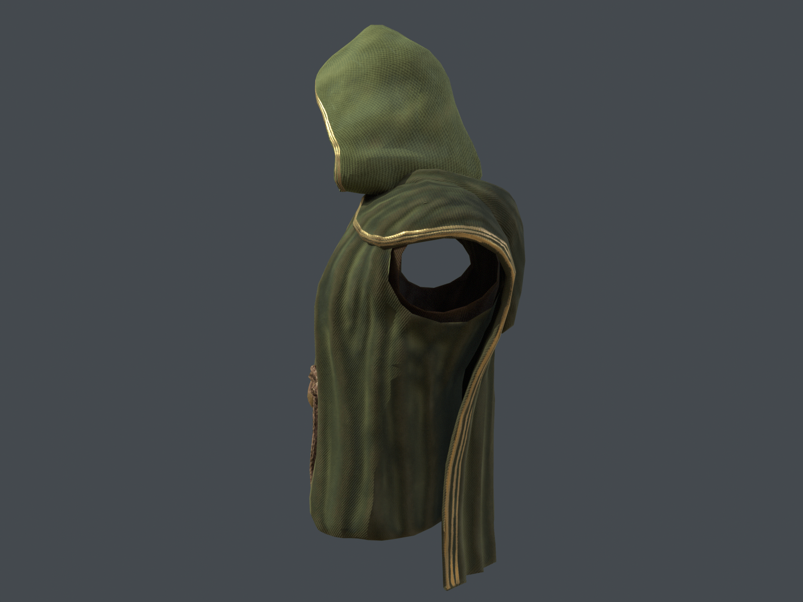 Dungeon Master Cloak 3D Render, Digital Art by PaburoVIII