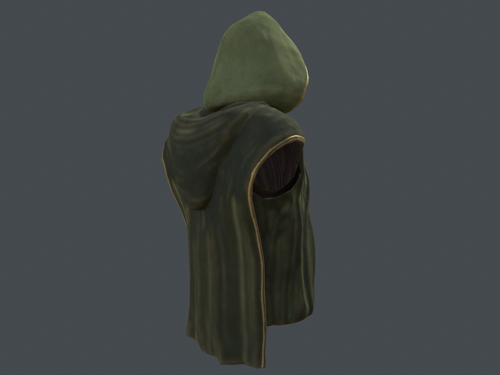 Dungeon Master Cloak 3D Render, Digital Art by PaburoVIII