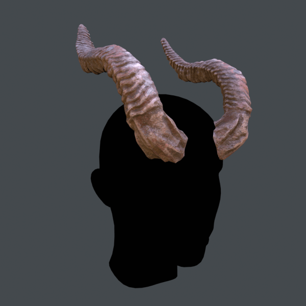 Demon Horns 3D Render | RenderHub Gallery
