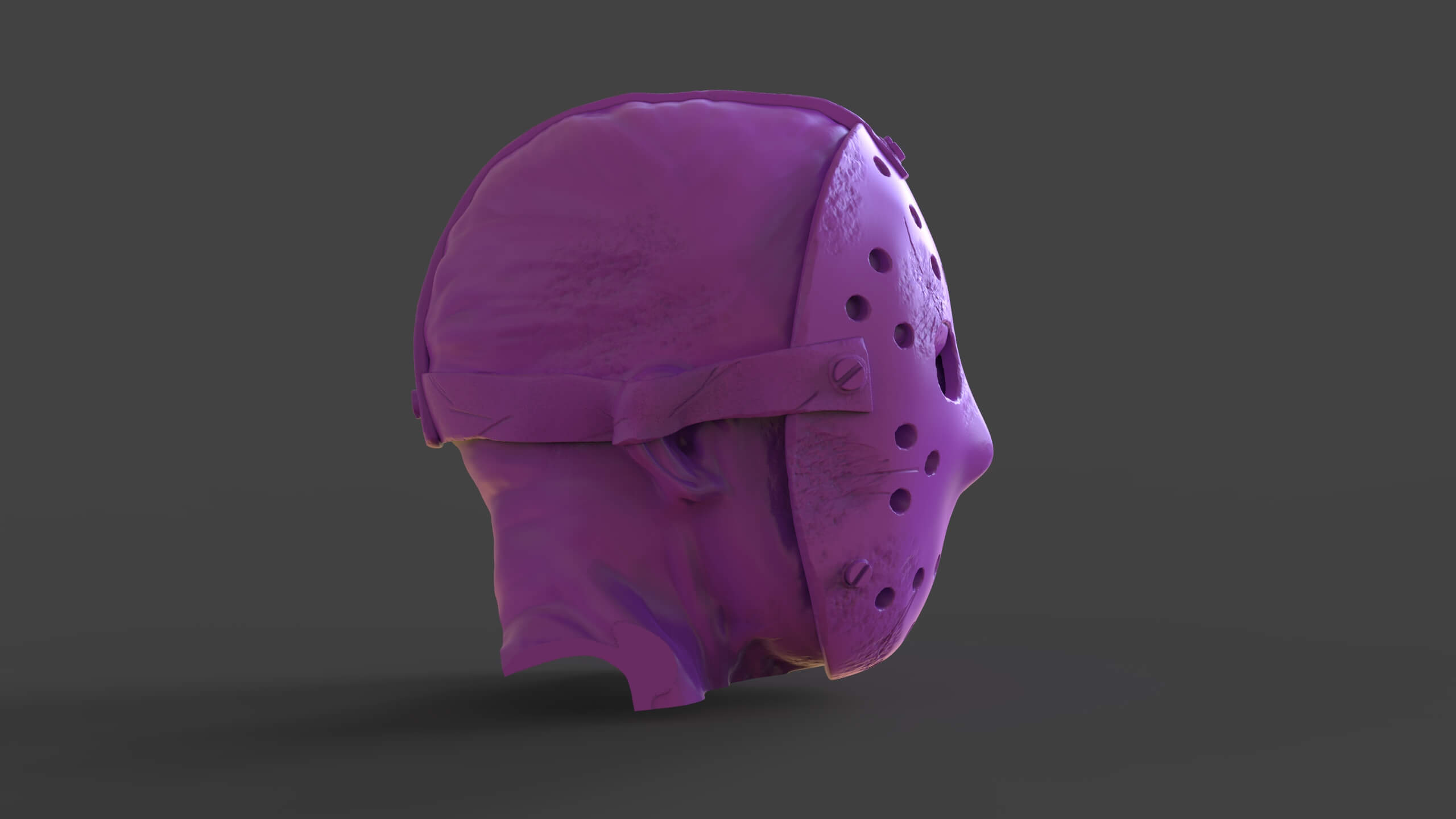 Jason Voorhes Head 3D Render, Digital Art by PaburoVIII