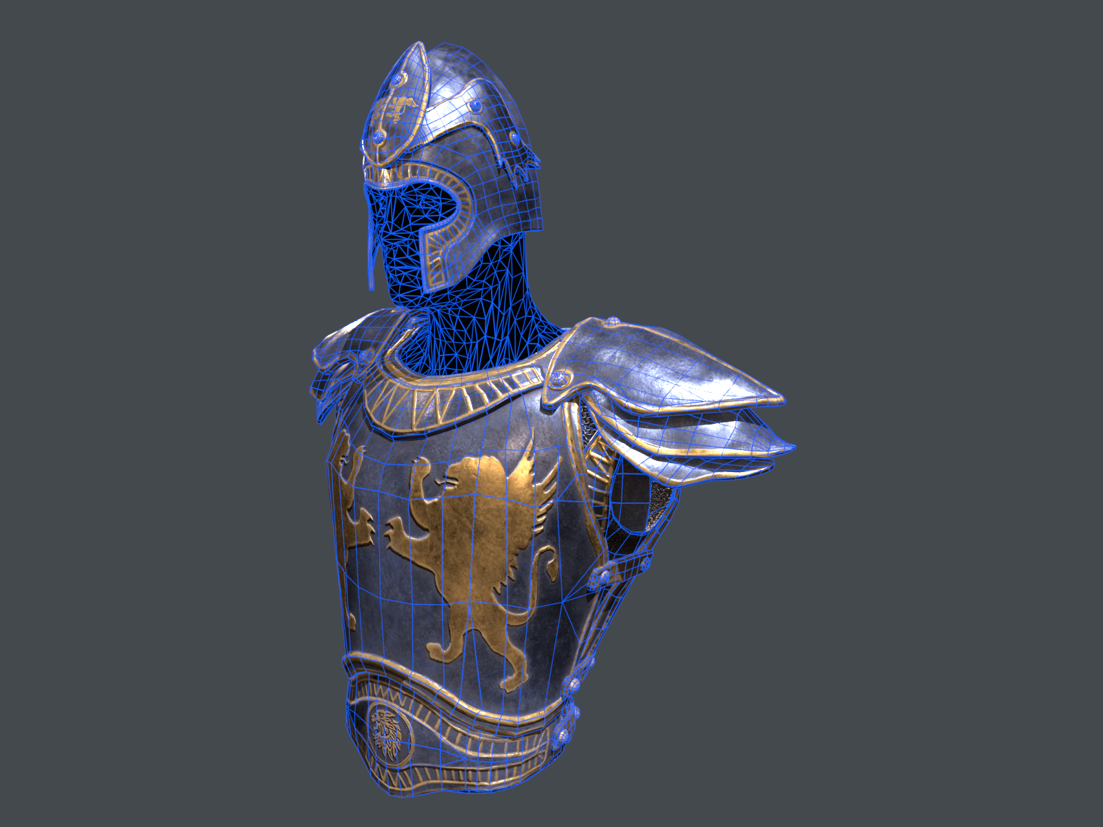 Knight Armor 3D Render | RenderHub Gallery