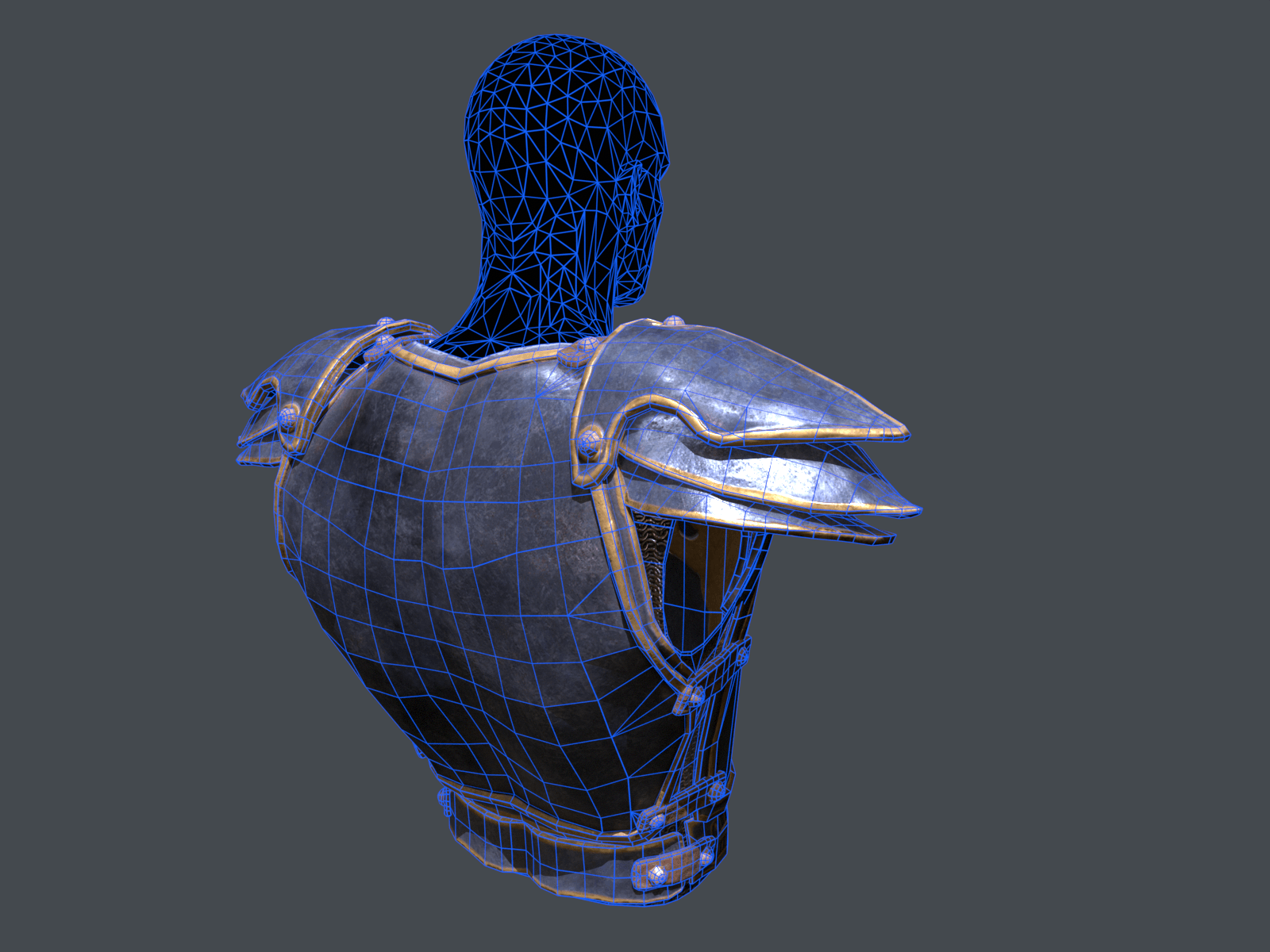 Knight Armor 3D Render, Digital Art by PaburoVIII