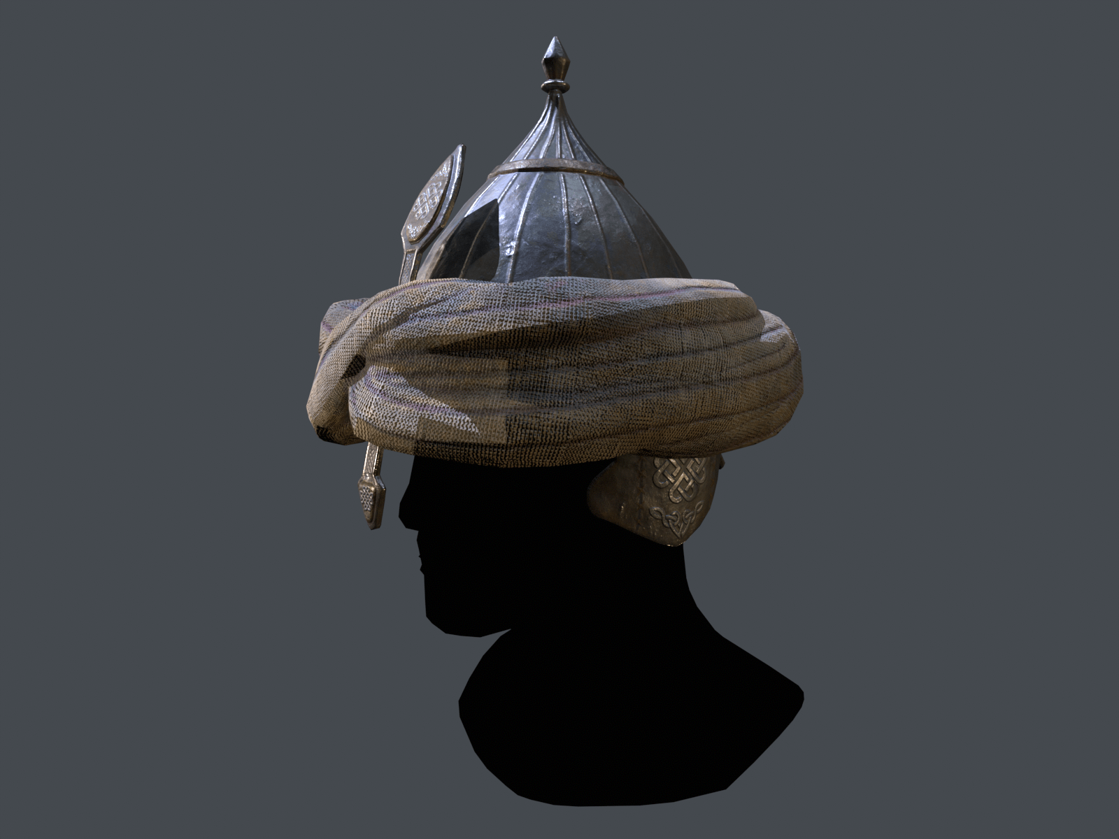Medieval Turban Helm 3D Render | RenderHub Gallery