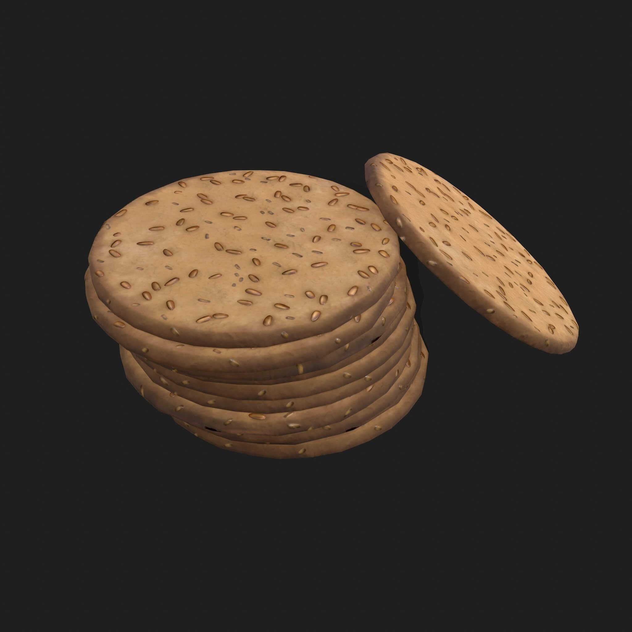 Oat Cakes 3D Render | RenderHub Gallery