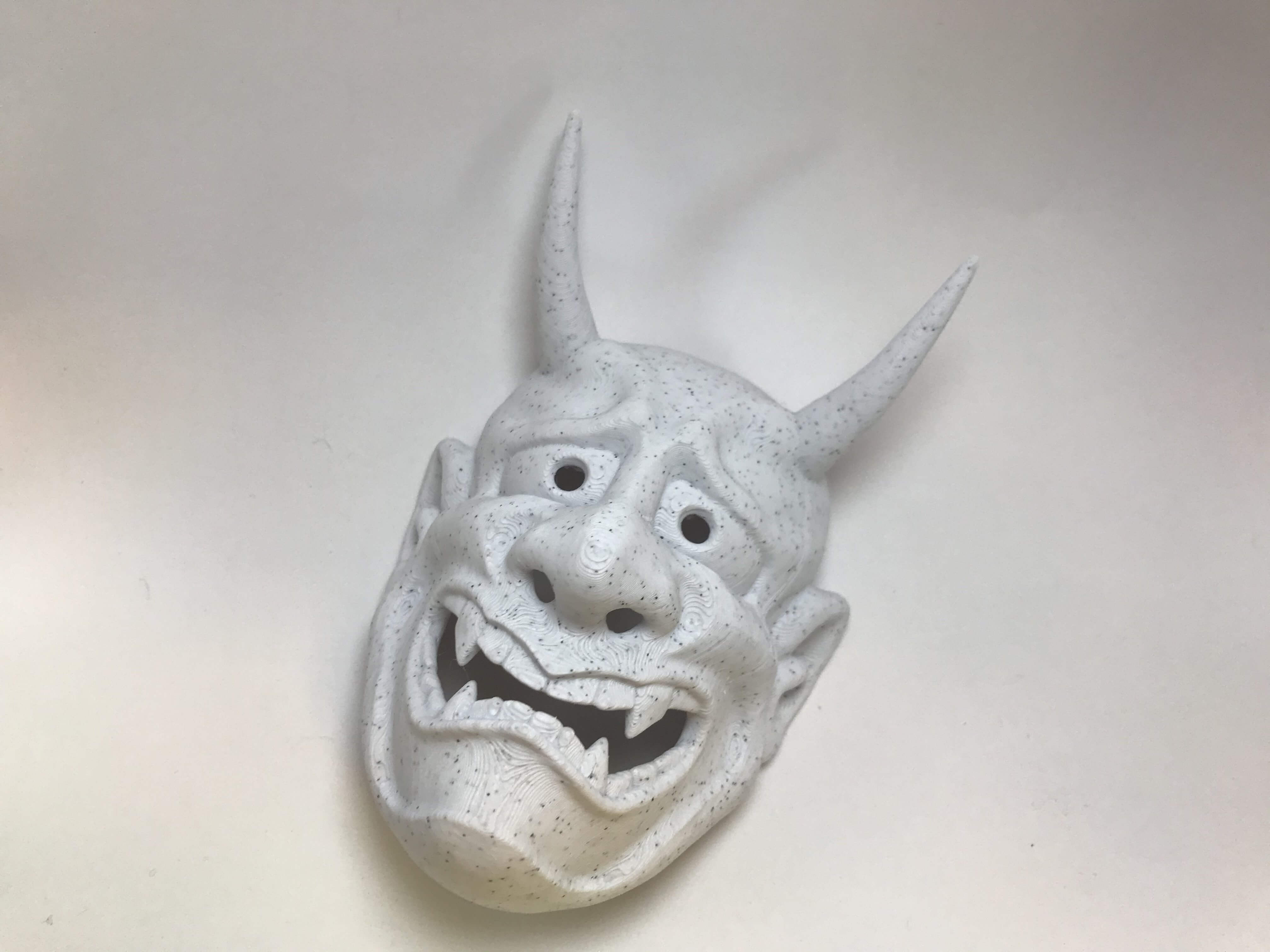 Oni Mask 3D Print 3D Render, Digital Art by PaburoVIII