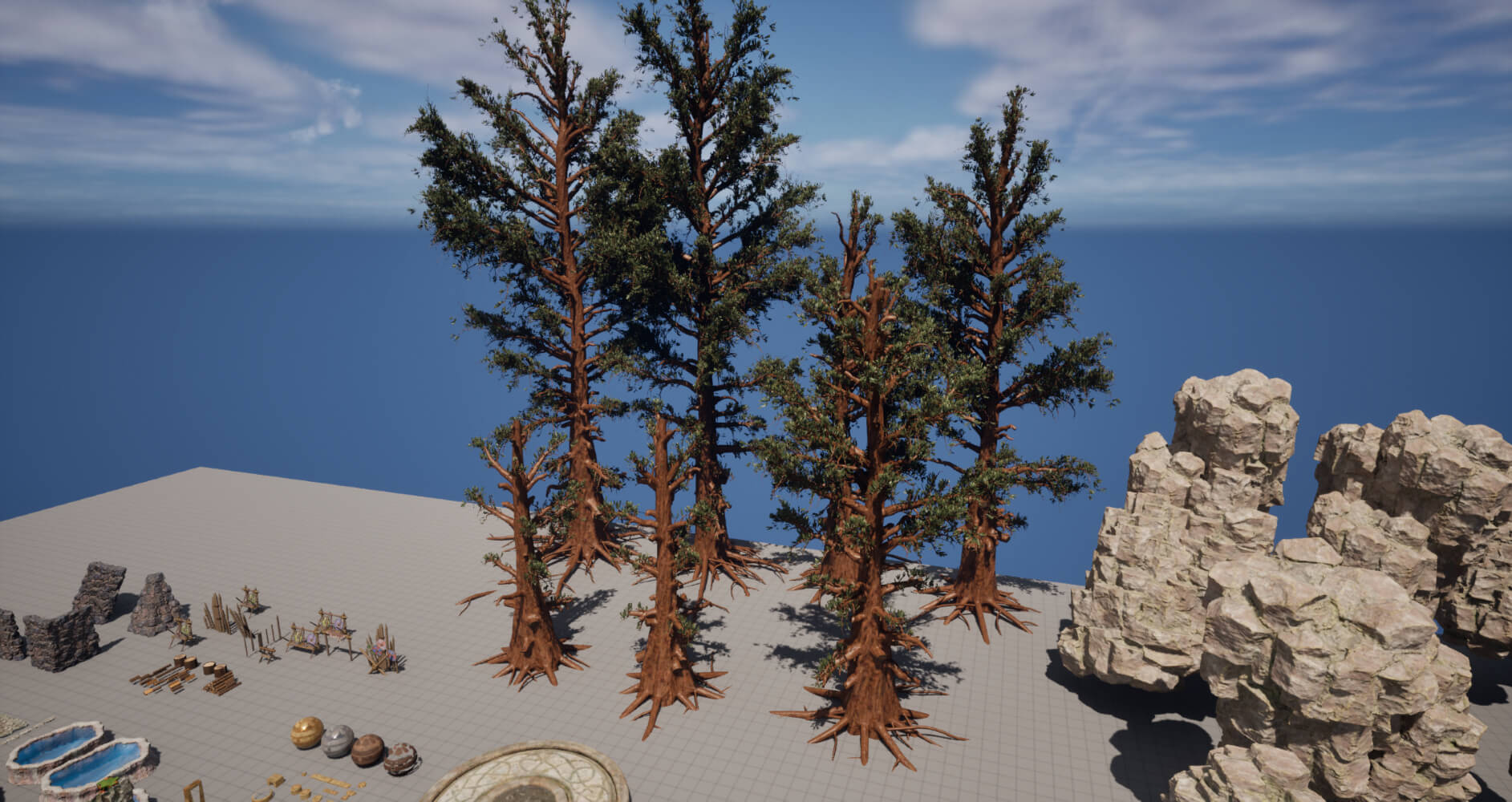 Pine Trees 3D Render, Digital Art by PaburoVIII