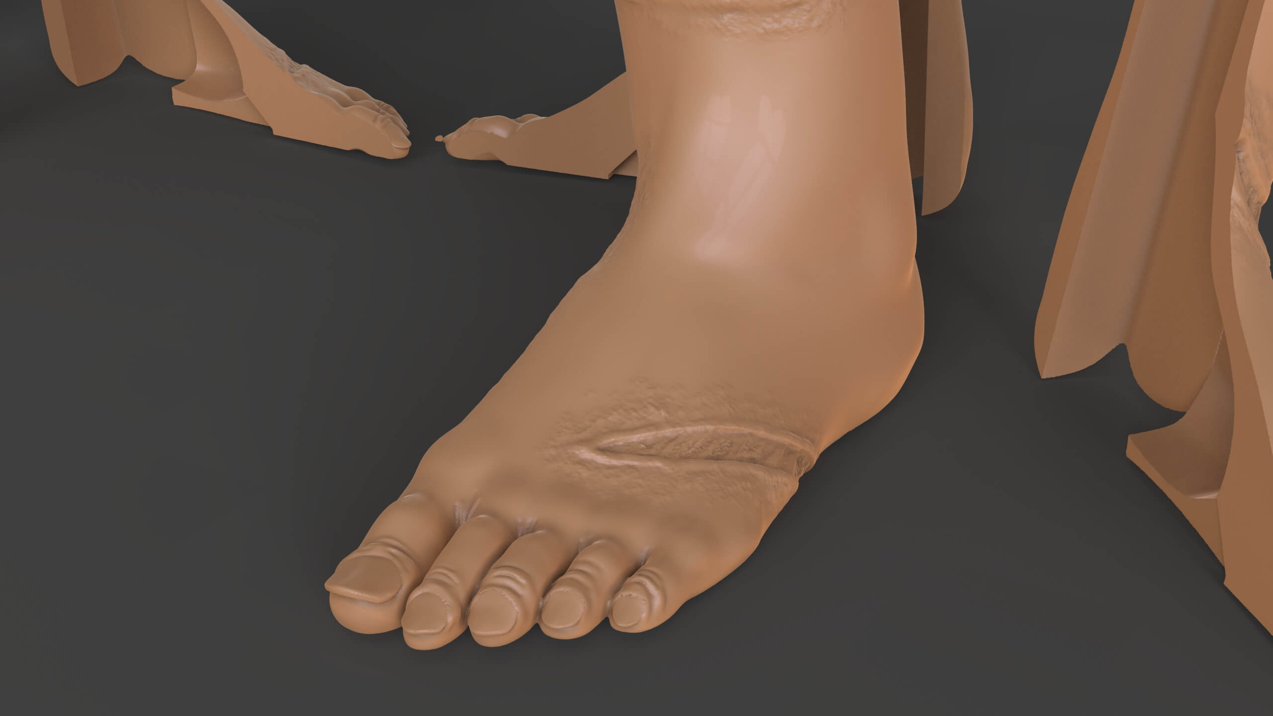 Regan MacNeil Feet 3D Render, Digital Art by PaburoVIII