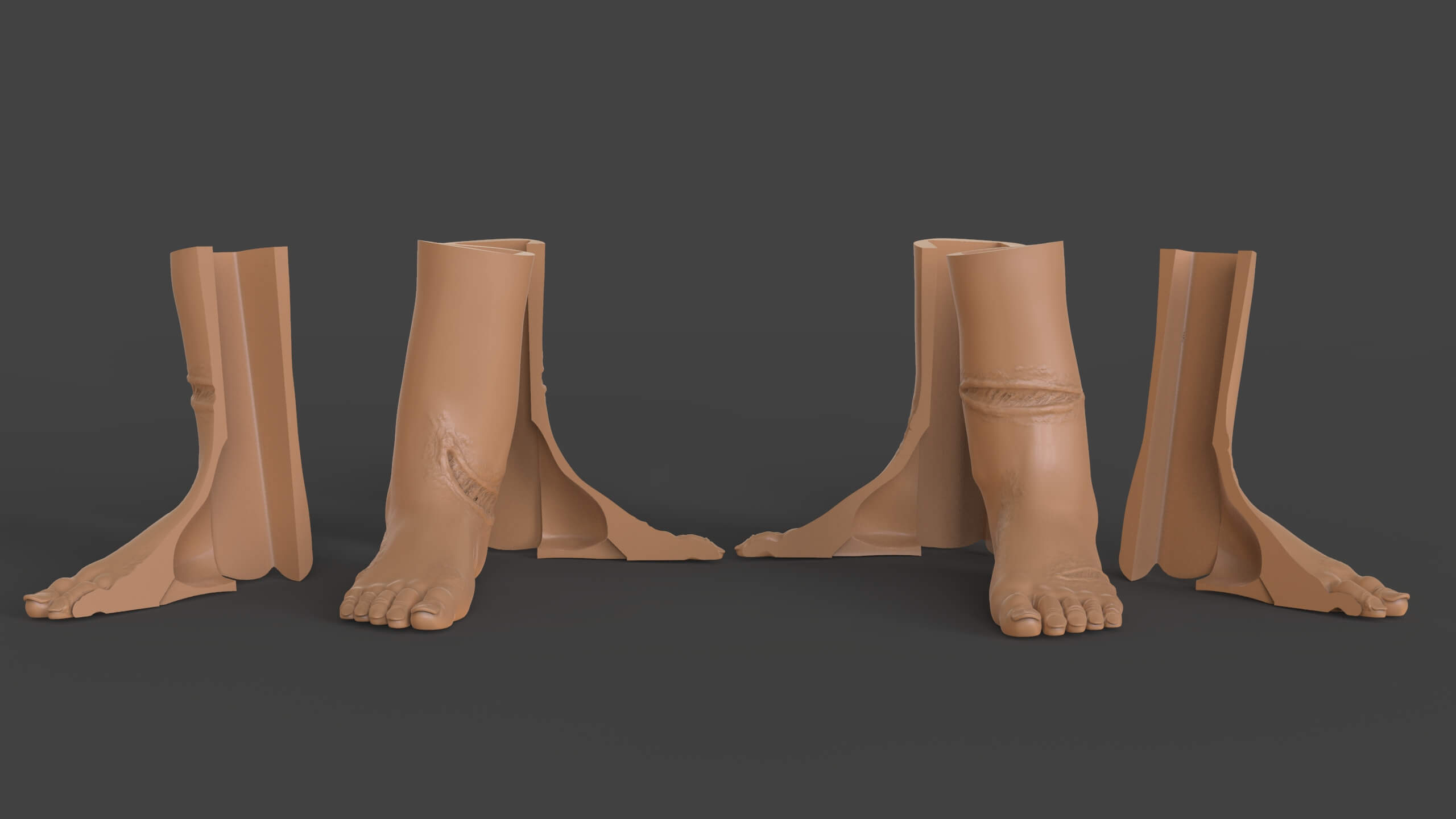 Regan MacNeil Feet 3D Render, Digital Art by PaburoVIII