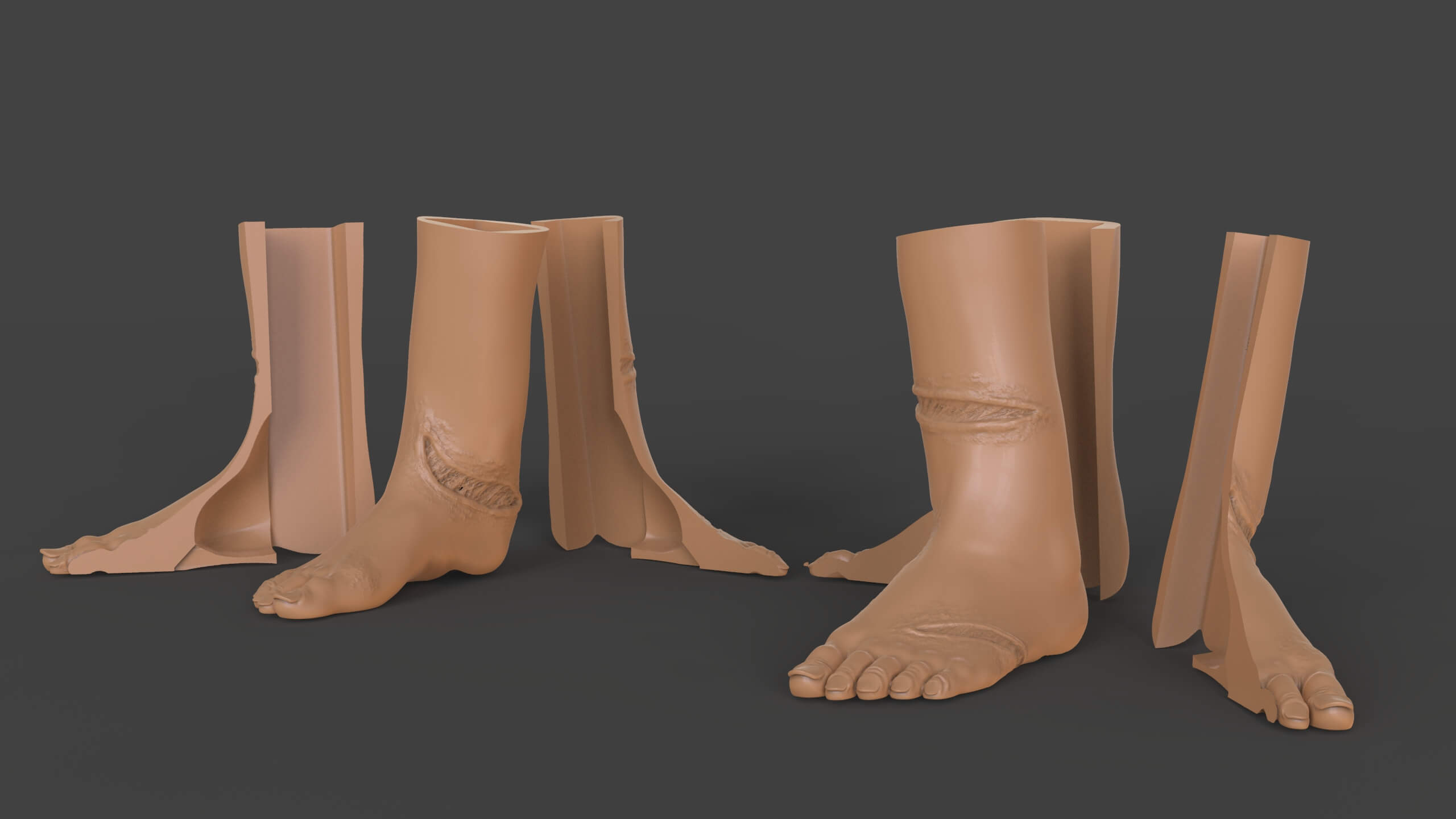 Regan MacNeil Feet 3D Render, Digital Art by PaburoVIII