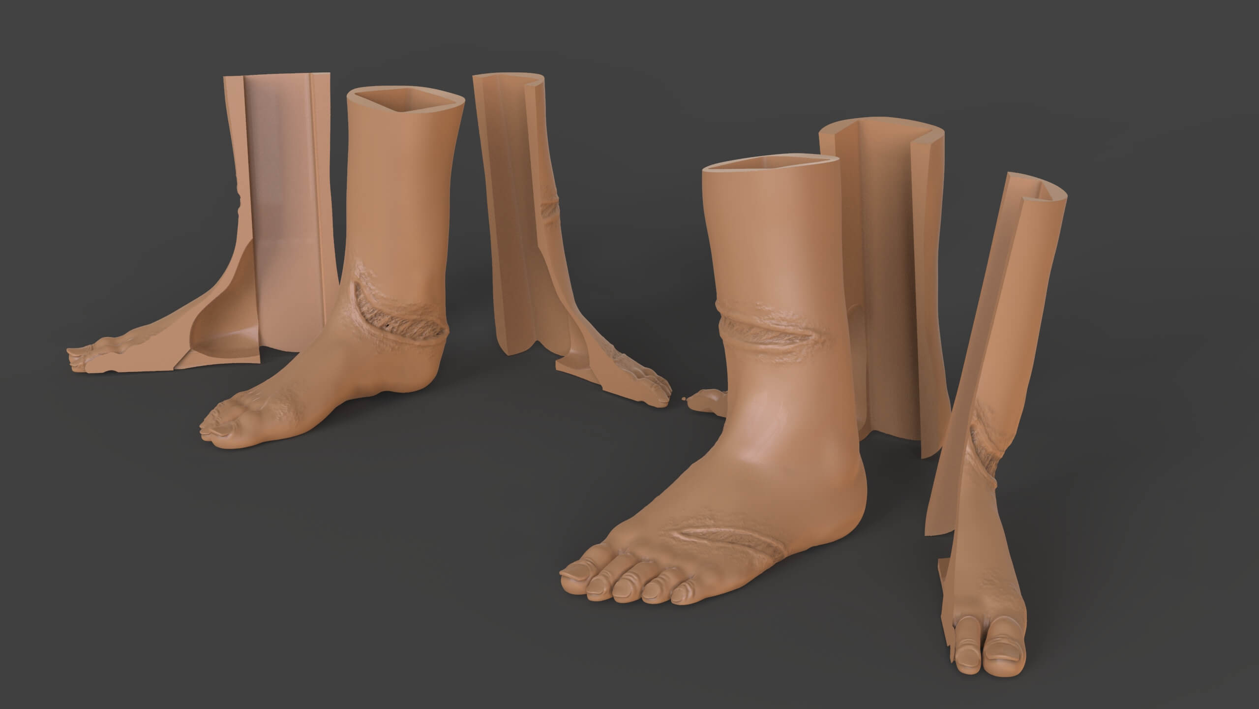 Regan MacNeil Feet 3D Render, Digital Art by PaburoVIII