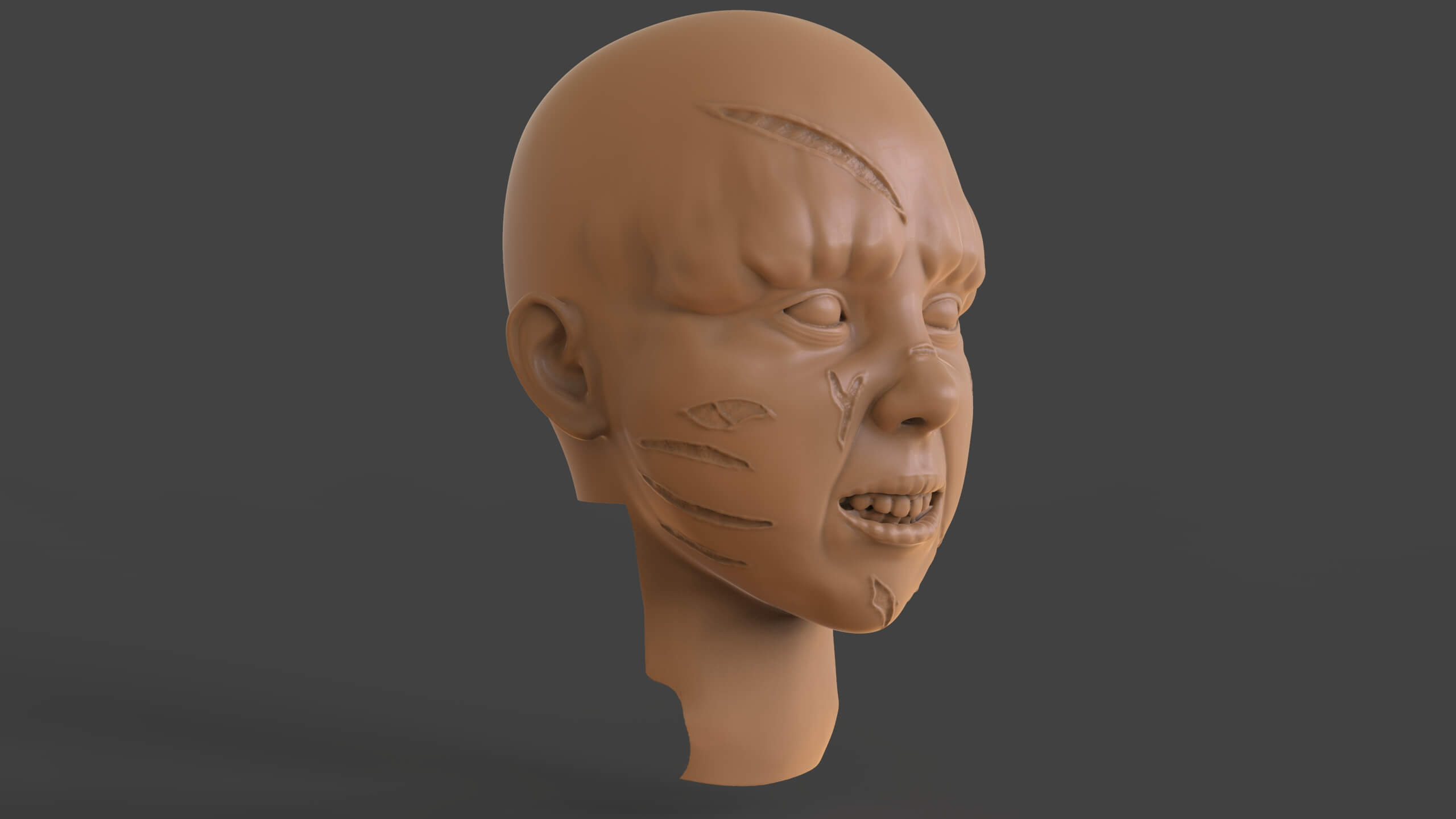 Regan MacNeil Head 3D Render, Digital Art by PaburoVIII