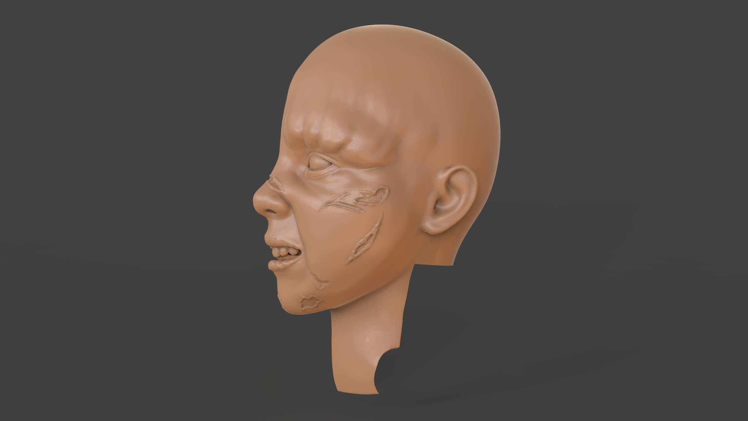 Regan MacNeil Head 3D Render, Digital Art by PaburoVIII