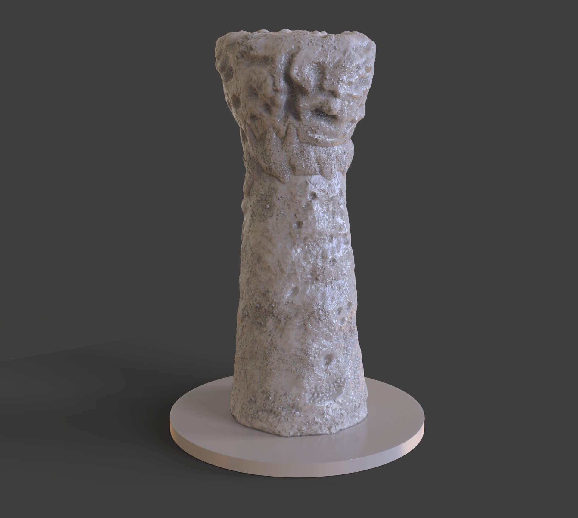 Rocks Column 3D Render, Digital Art by PaburoVIII