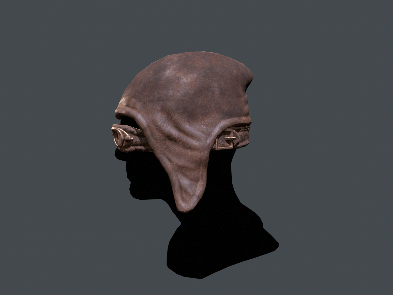 Steampunk Pilot Hat 3D Render, Digital Art by PaburoVIII