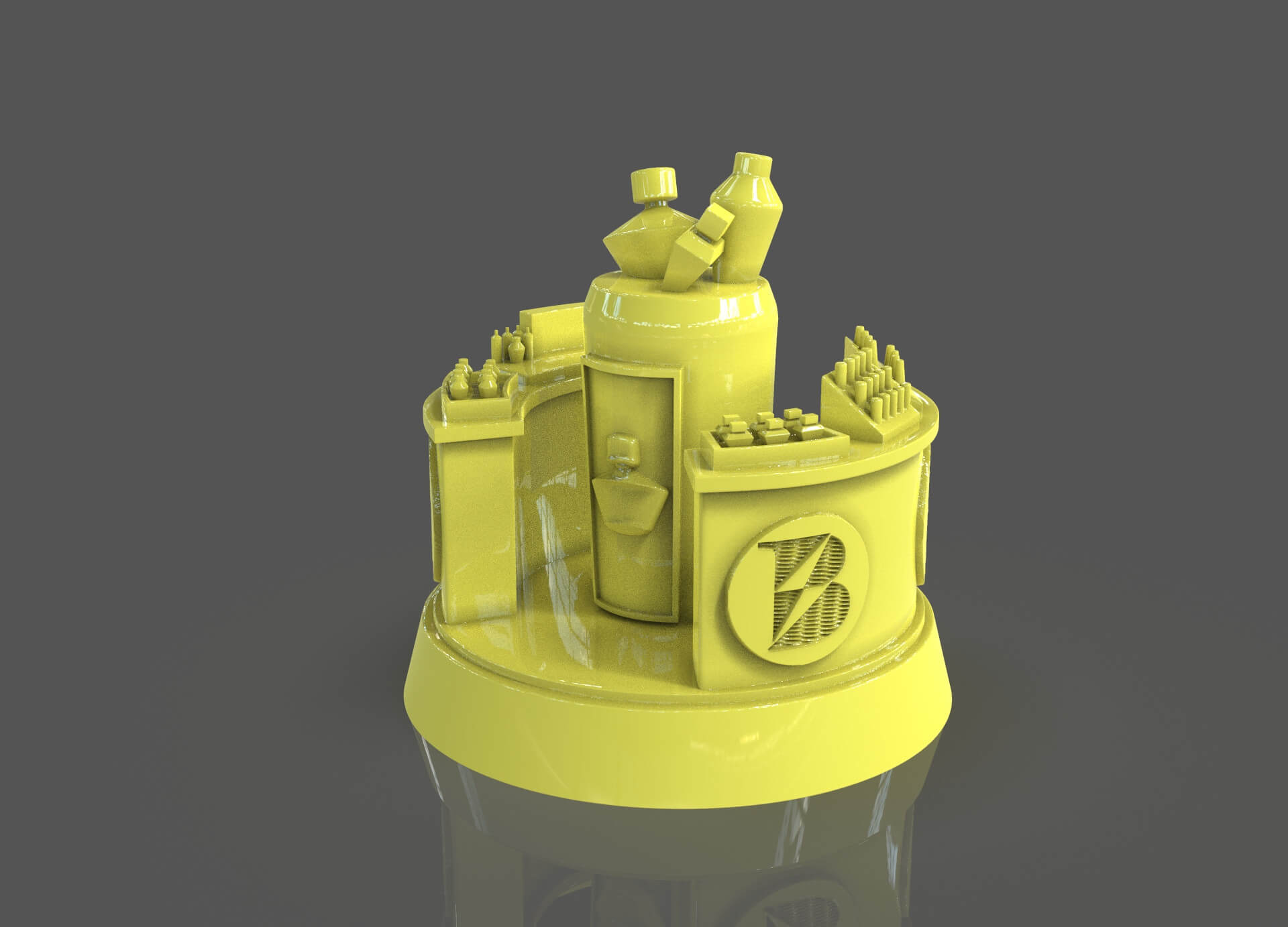 Tabletop Figurines Kiosk 3D Render, Digital Art by PaburoVIII