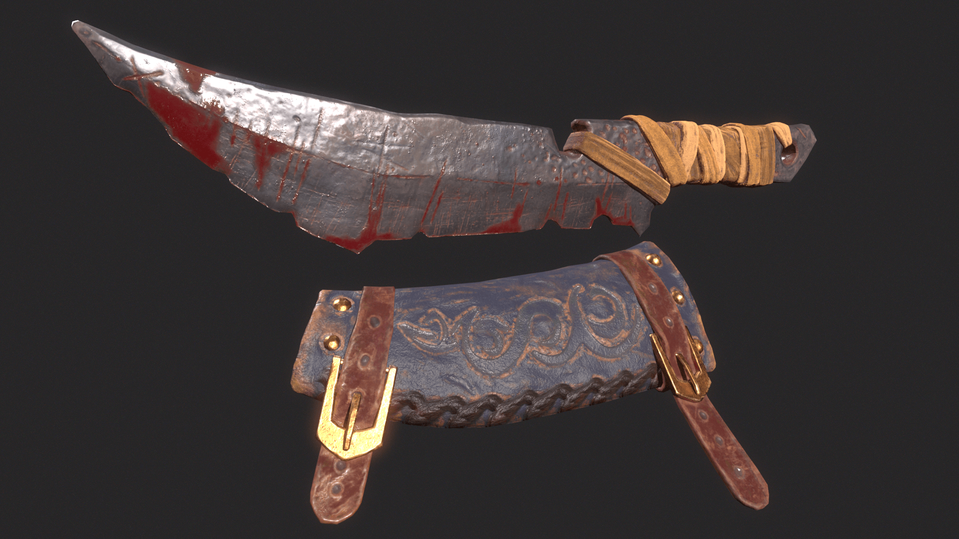 The Dagger Of Akenash 3D Render, Digital Art by PaburoVIII