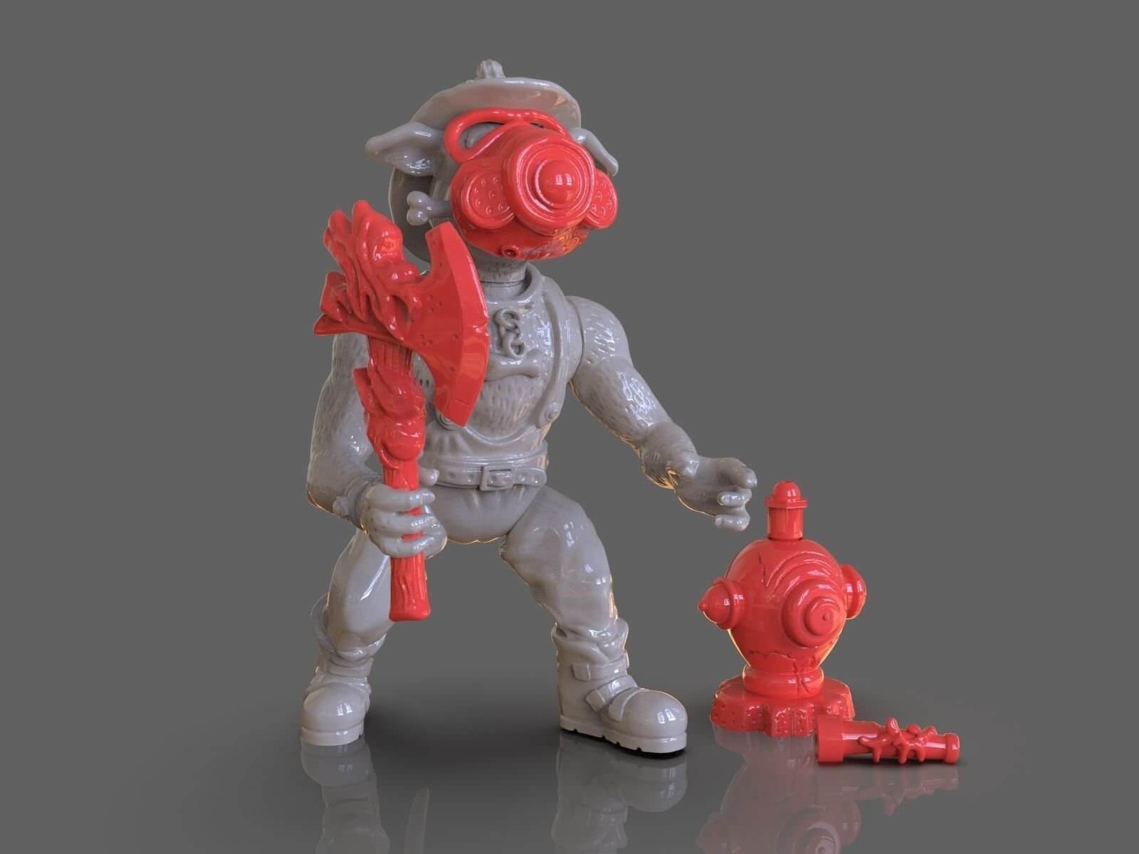 TMNT Hot Spots 3D Render, Digital Art by PaburoVIII