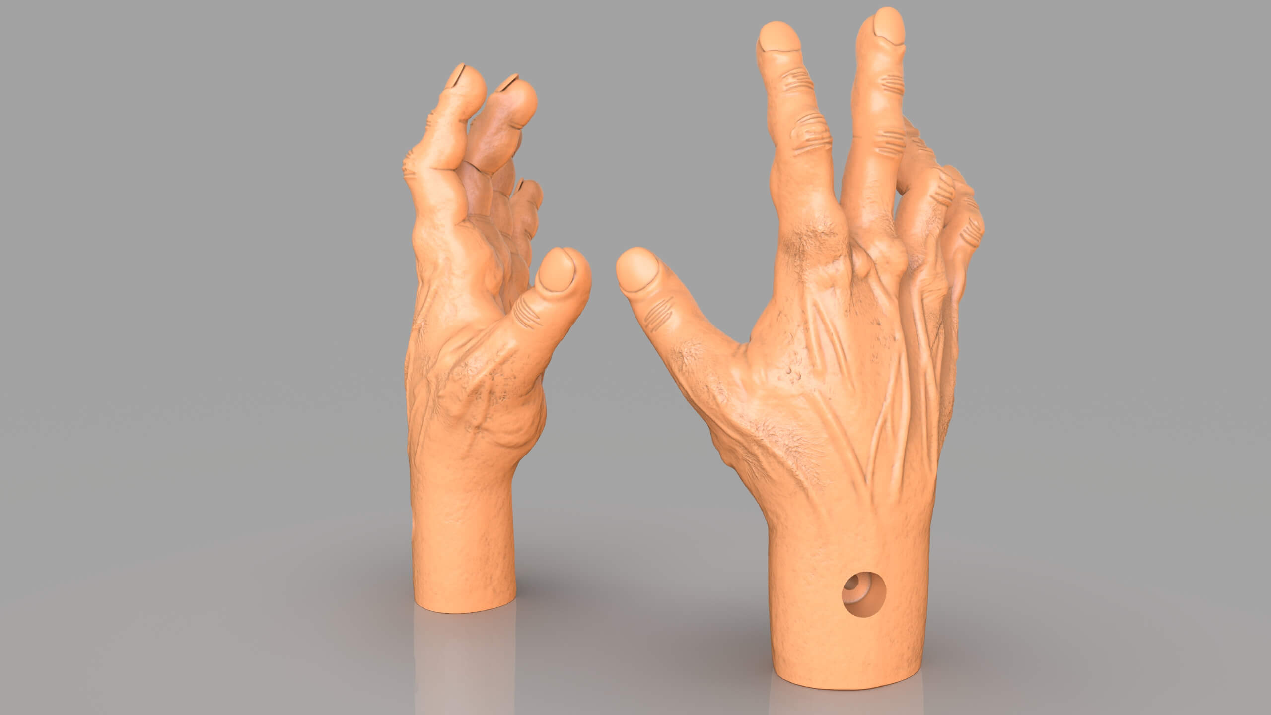 Tortured Man Hand 3D Render, Digital Art by PaburoVIII