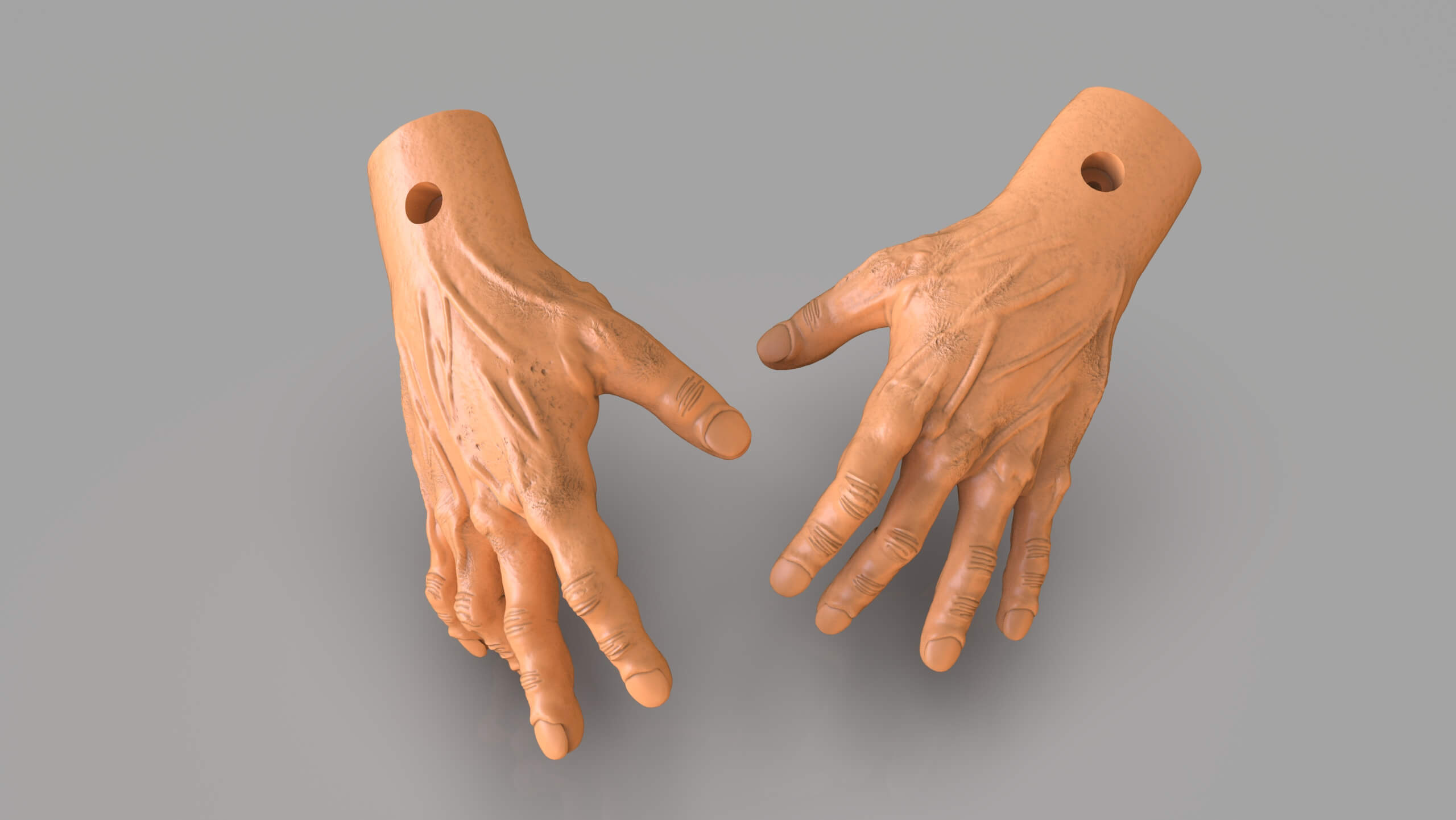 Tortured Man Hand 3D Render, Digital Art by PaburoVIII
