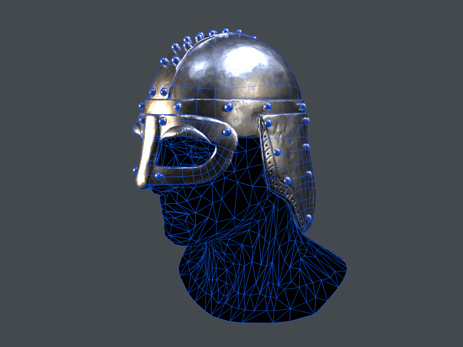 Viking Helmet 3D Render | RenderHub Gallery