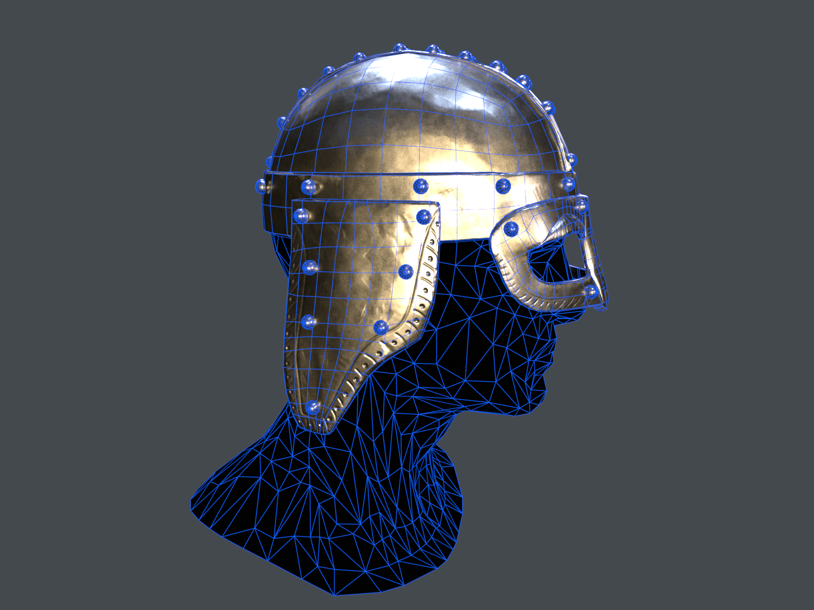 Viking Helmet 3D Render | RenderHub Gallery