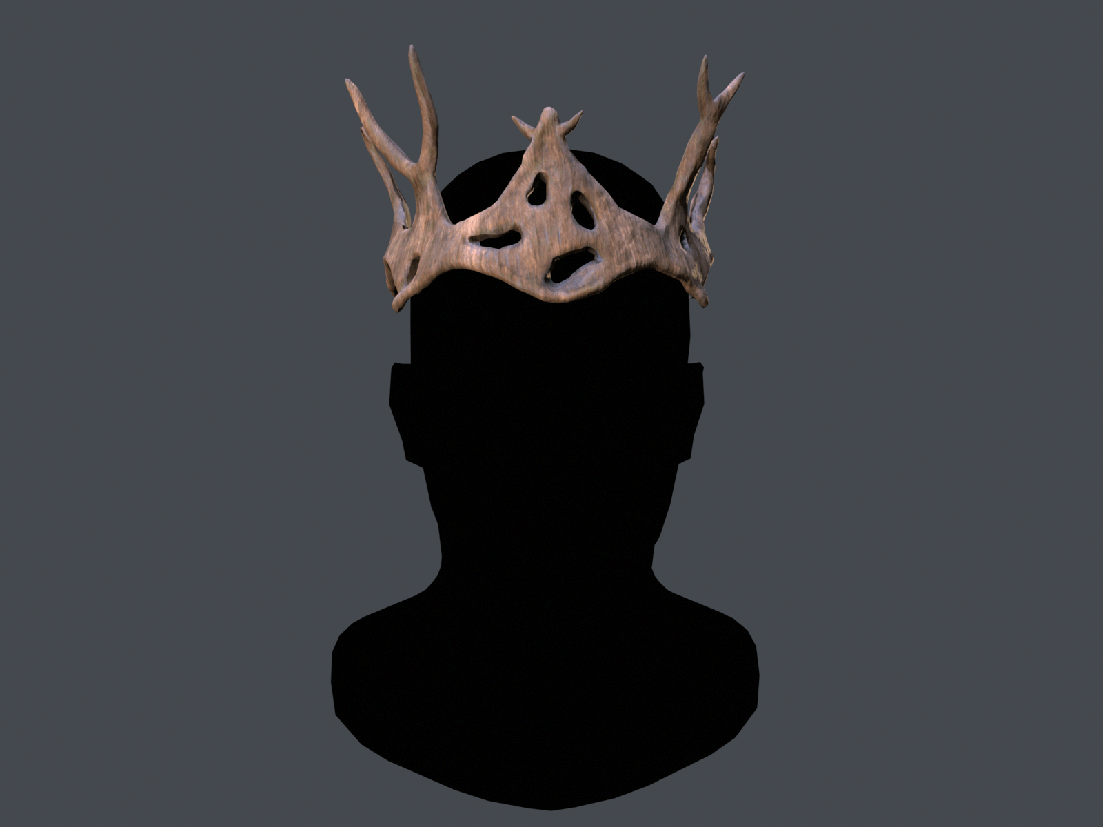 Wooden Crown 3D Render, Digital Art by PaburoVIII