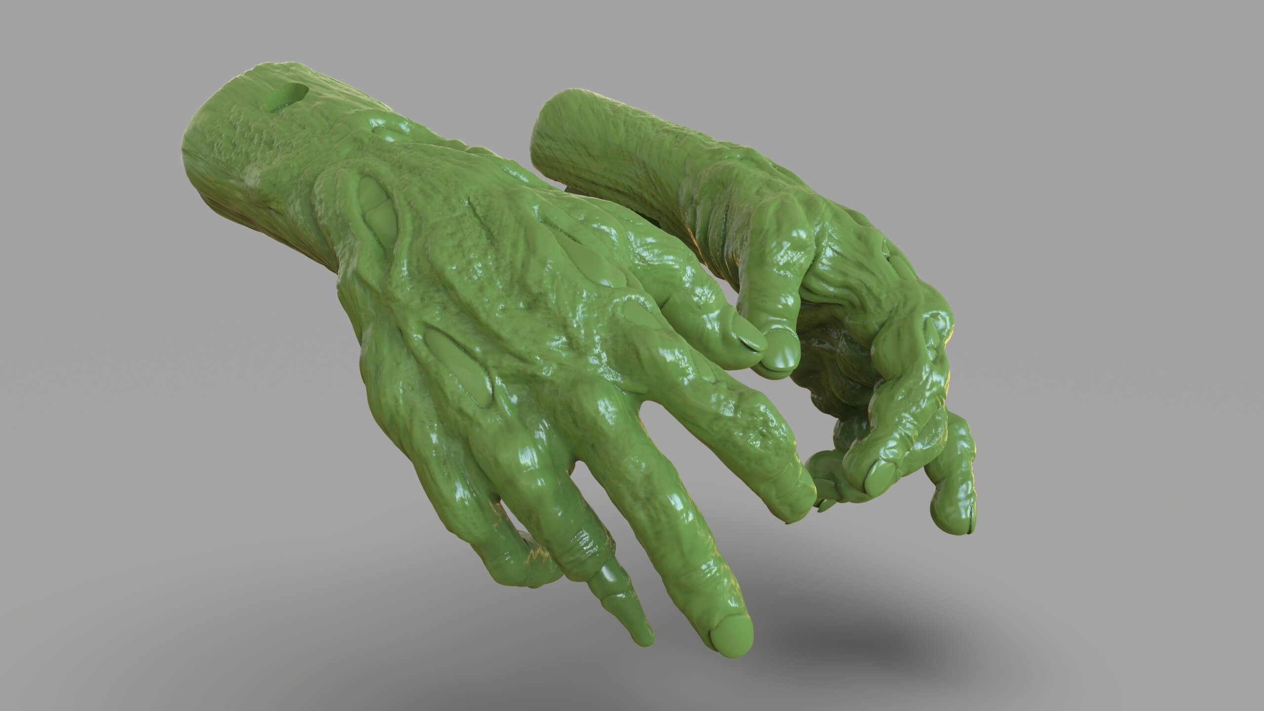Zombie Hands 3D Render, Digital Art by PaburoVIII