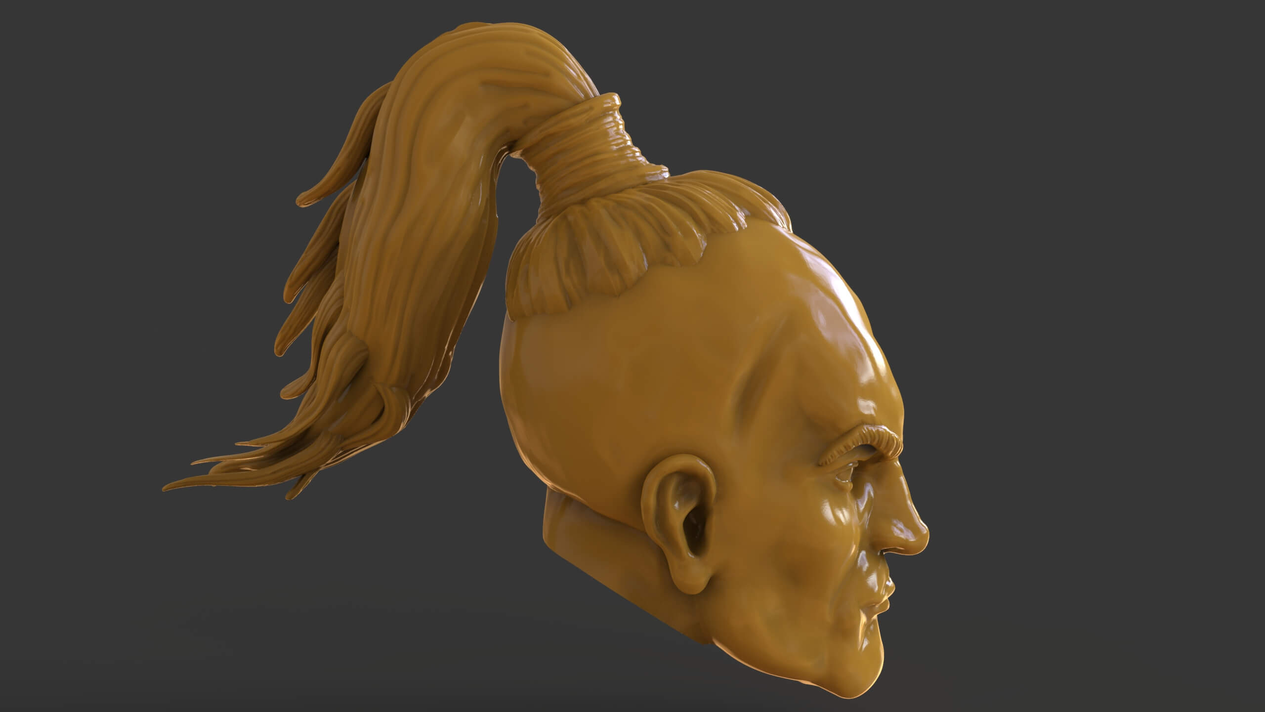 Hawaiian Warrior Head - 3D Print Model by PaburoVIII