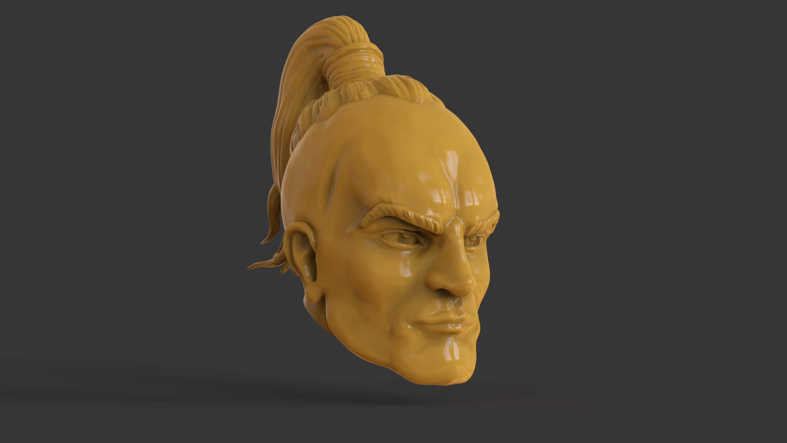 Hawaiian Warrior Head - 3D Print Model by PaburoVIII