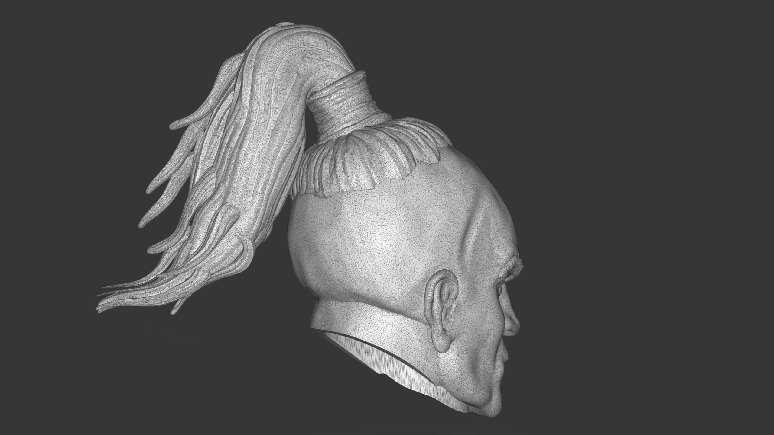 Hawaiian Warrior Head - 3D Print Model by PaburoVIII