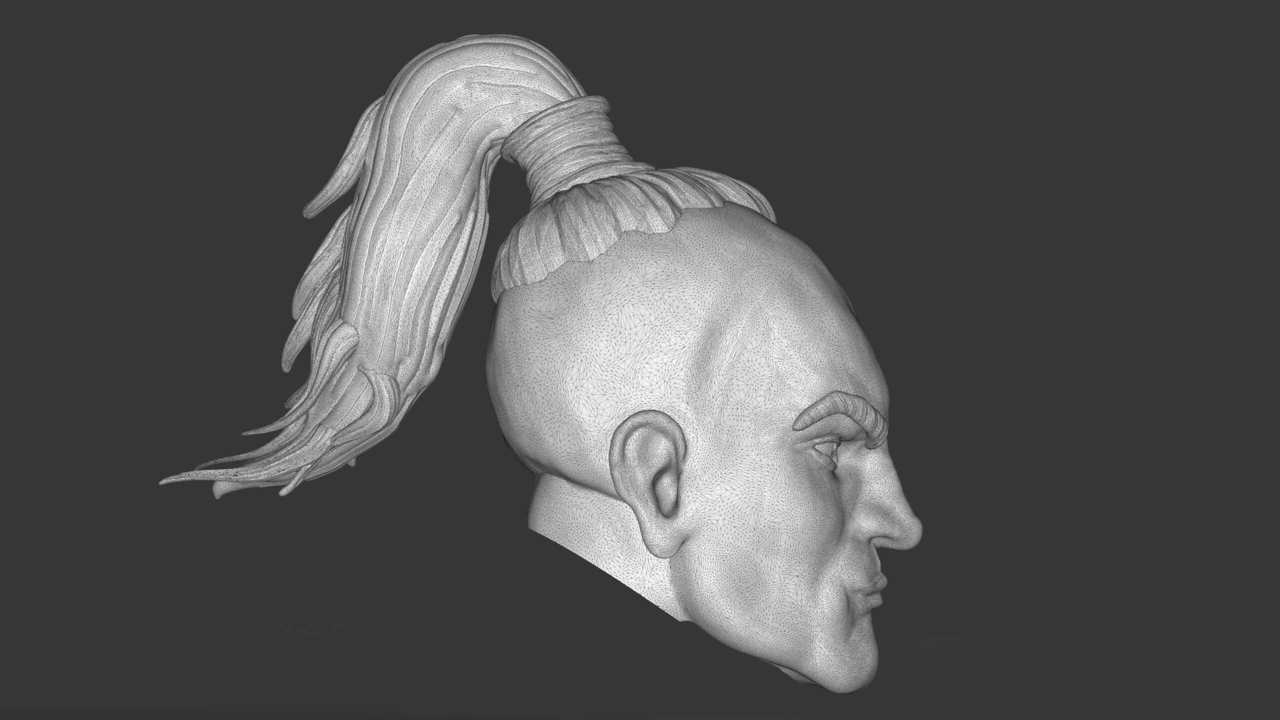 Hawaiian Warrior Head - 3D Print Model by PaburoVIII