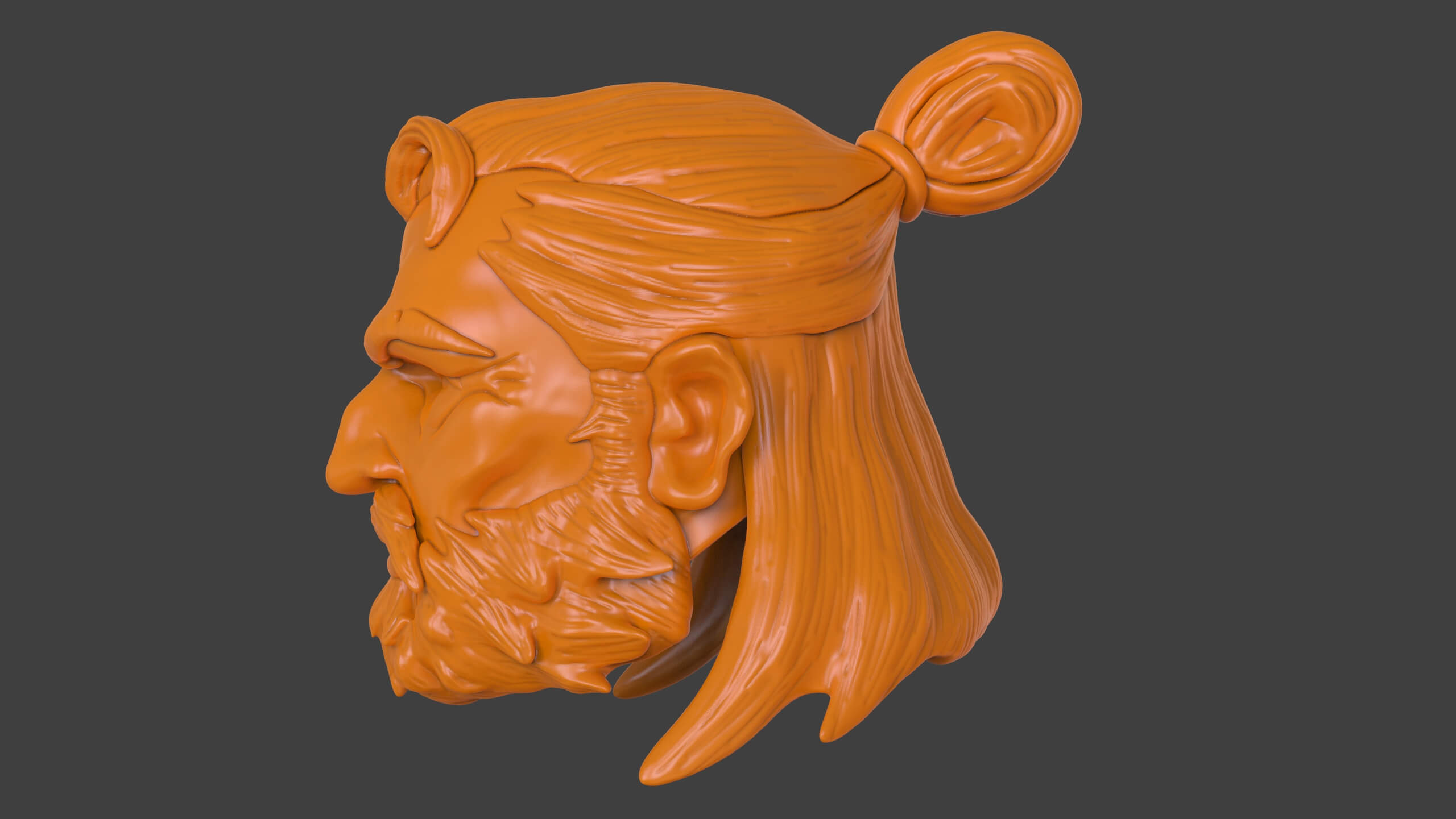 Man at Arms Head - 3D Print Model by PaburoVIII