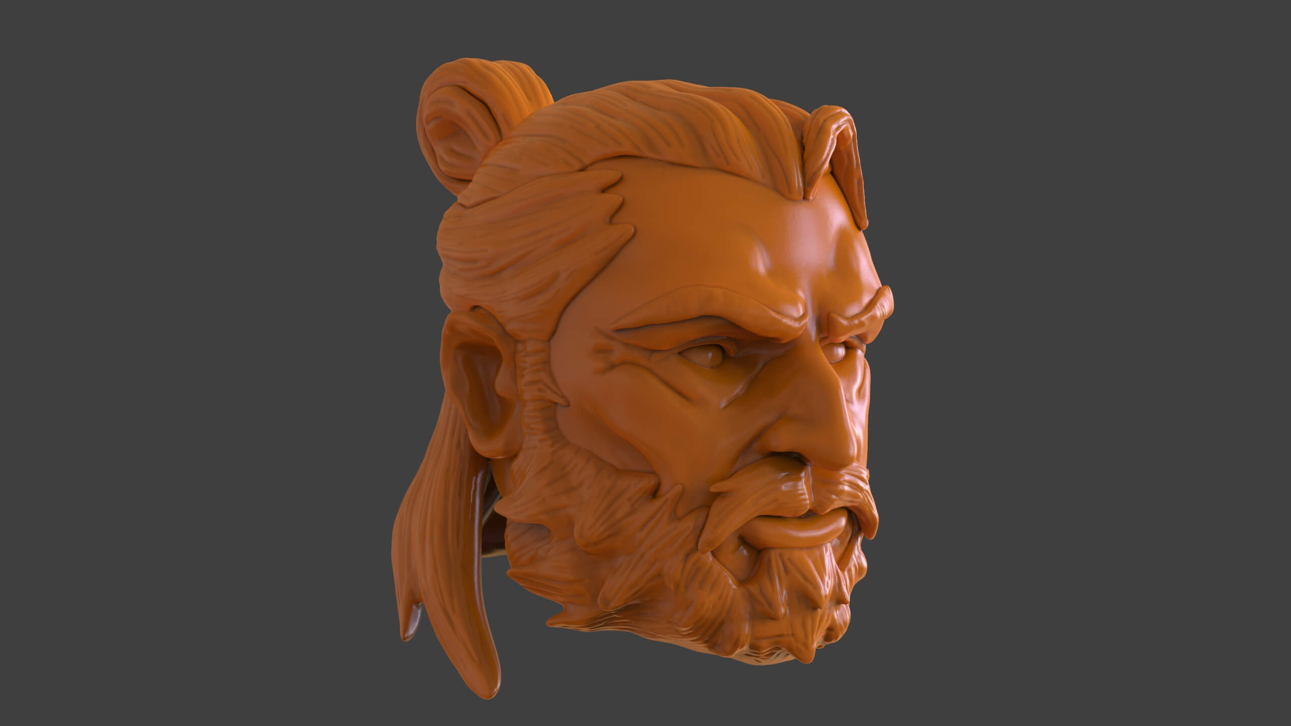 Man at Arms Head - 3D Model by PaburoVIII