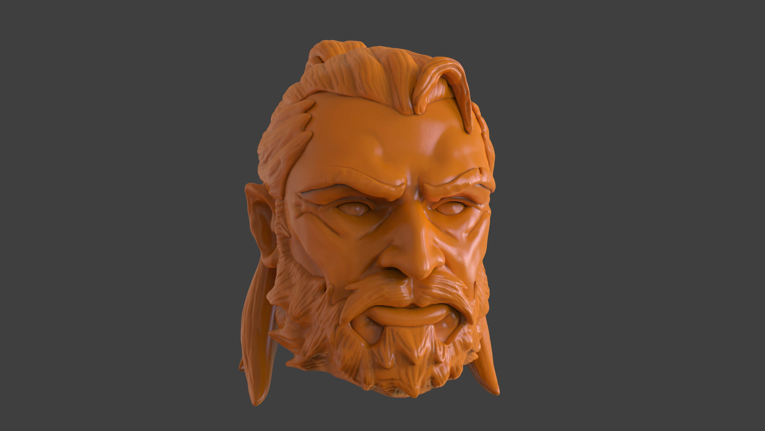 Man at Arms Head - 3D Print Model by PaburoVIII