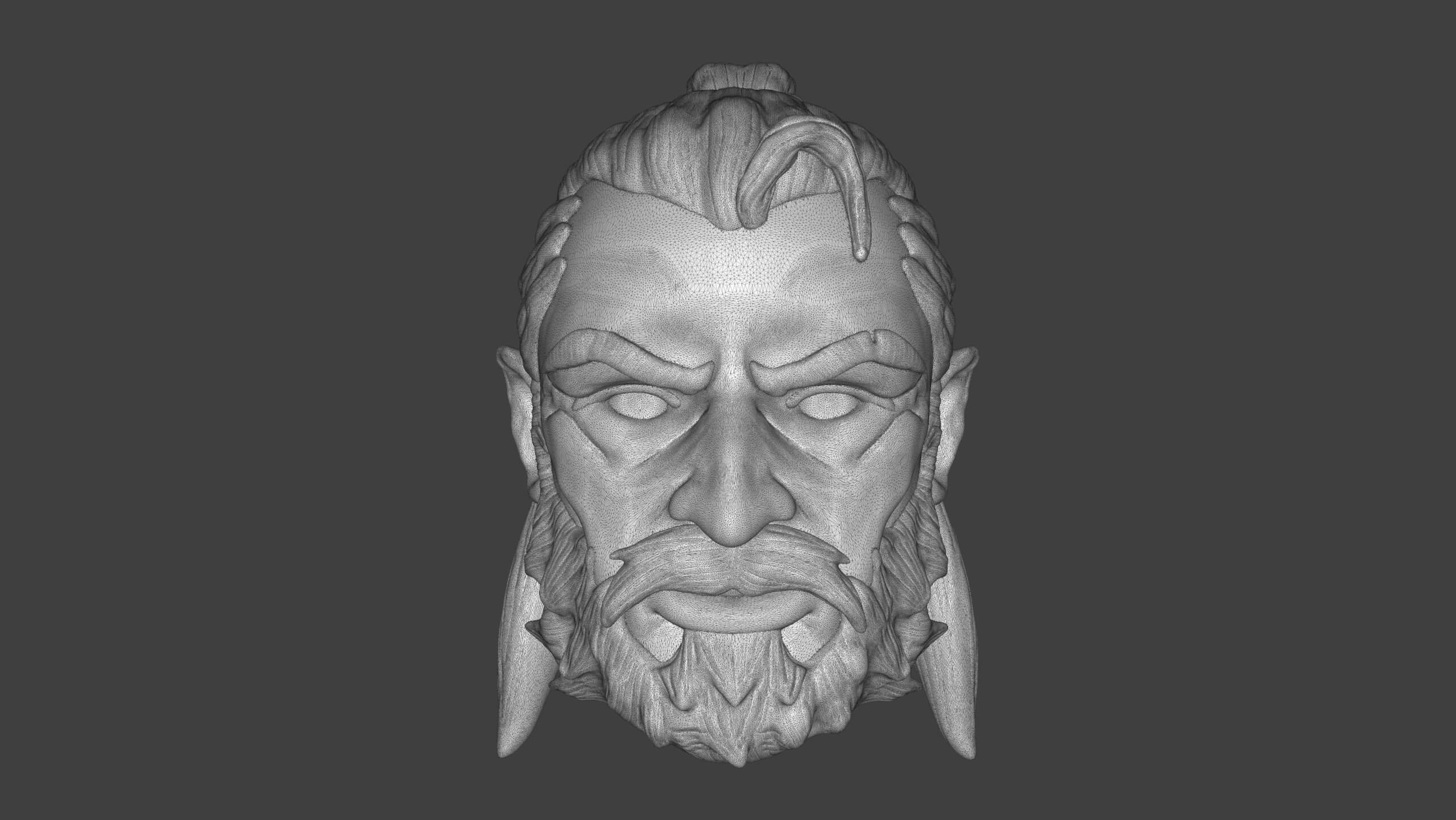 Man at Arms Head - 3D Model by PaburoVIII