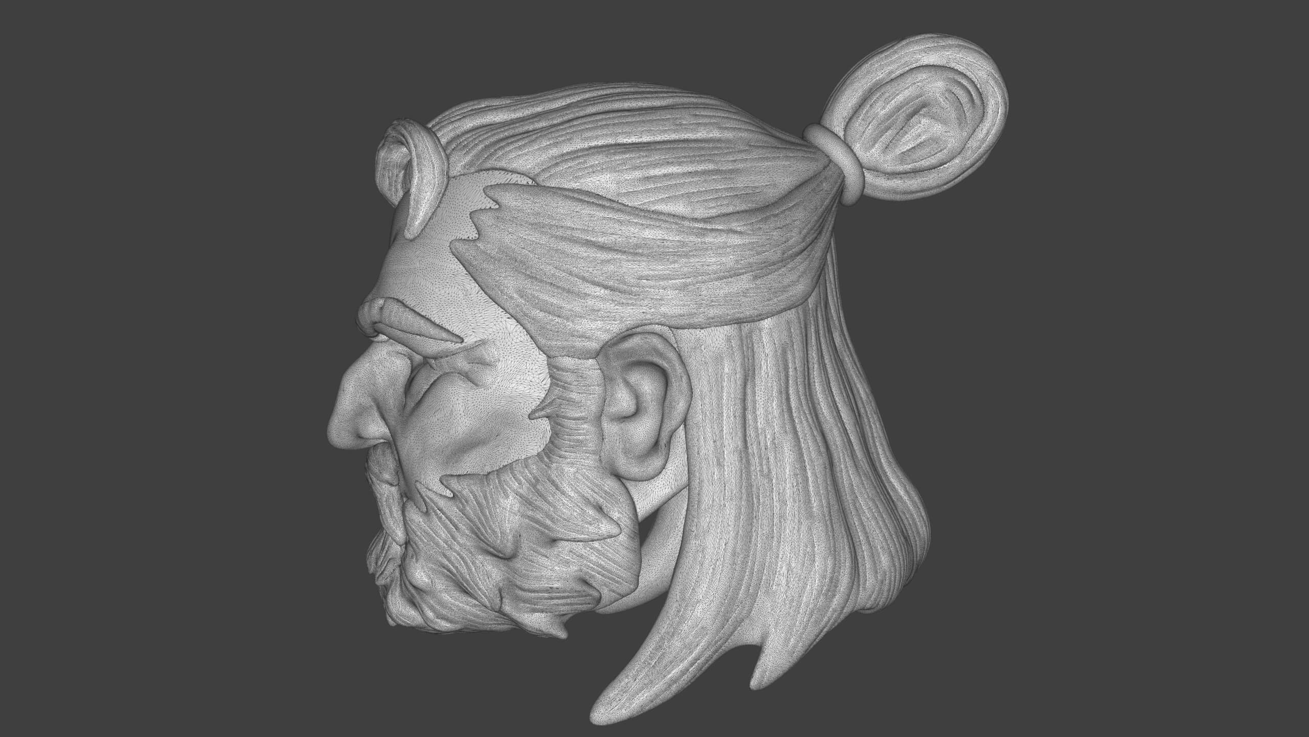 Man at Arms Head - 3D Print Model by PaburoVIII