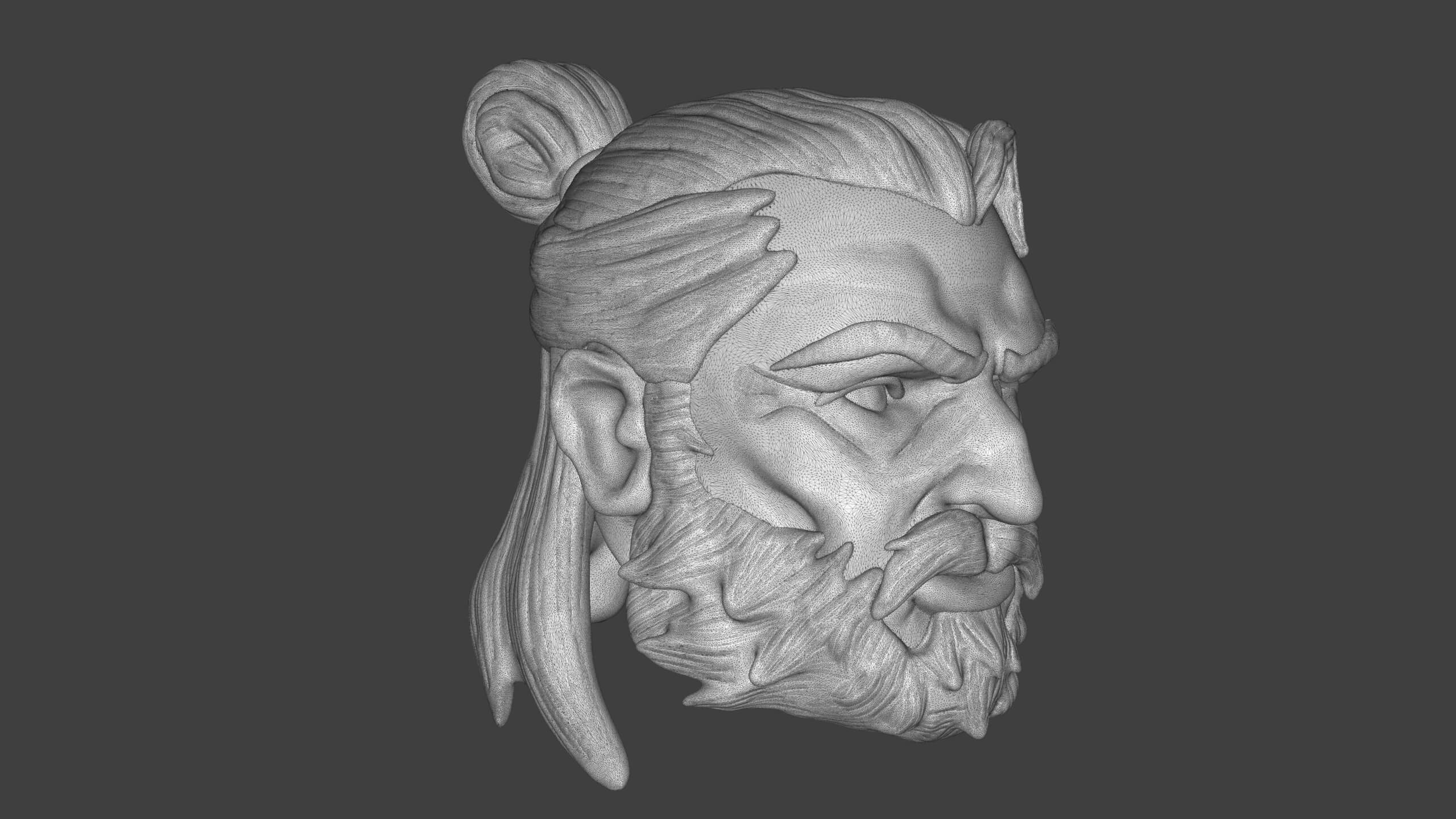 Man at Arms Head - 3D Model by PaburoVIII