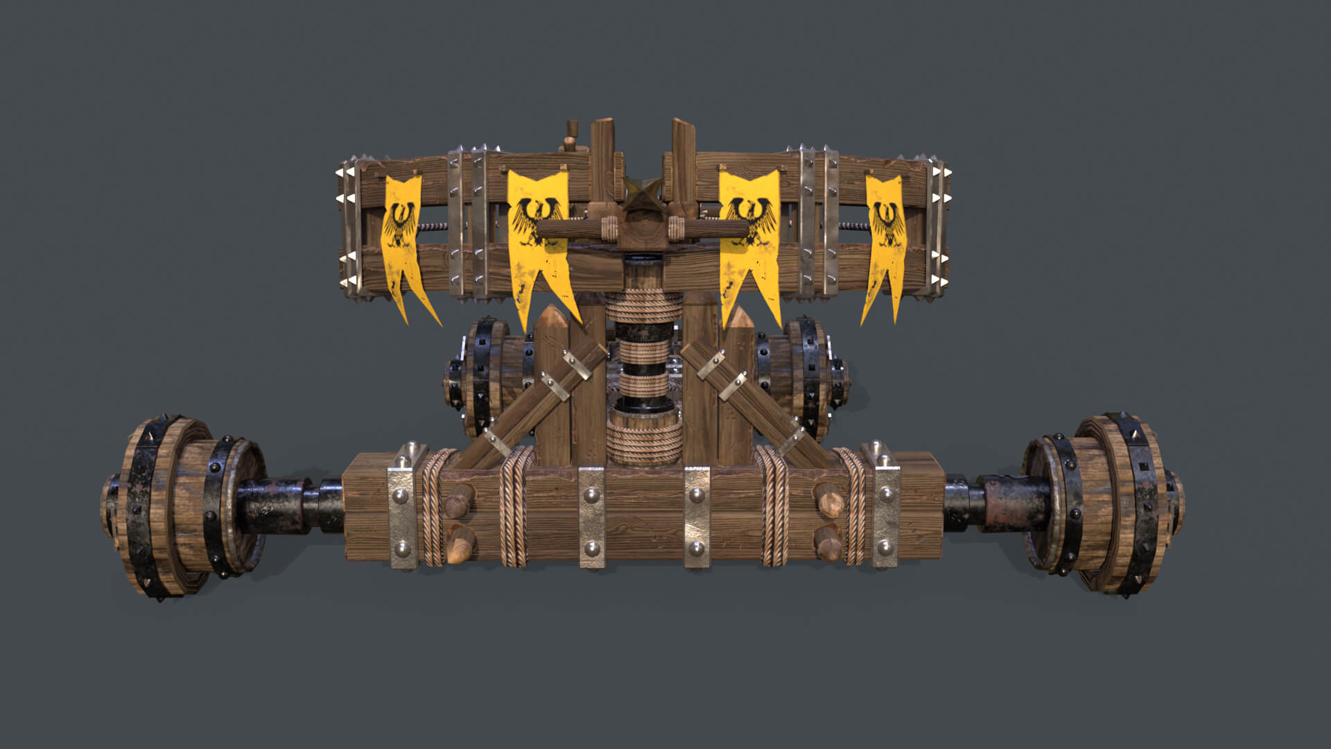 Medieval Ballista - 3D Model by PaburoVIII