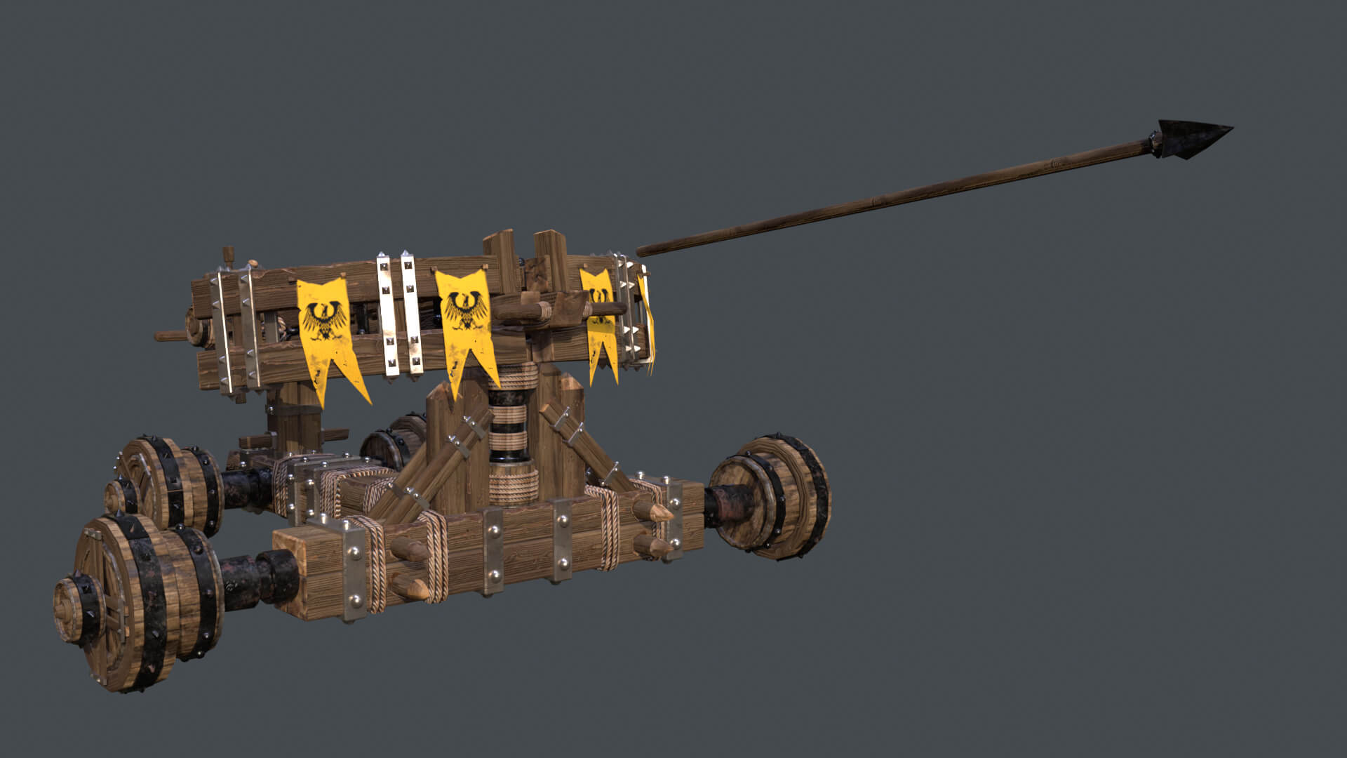 Medieval Ballista - 3D Model by PaburoVIII