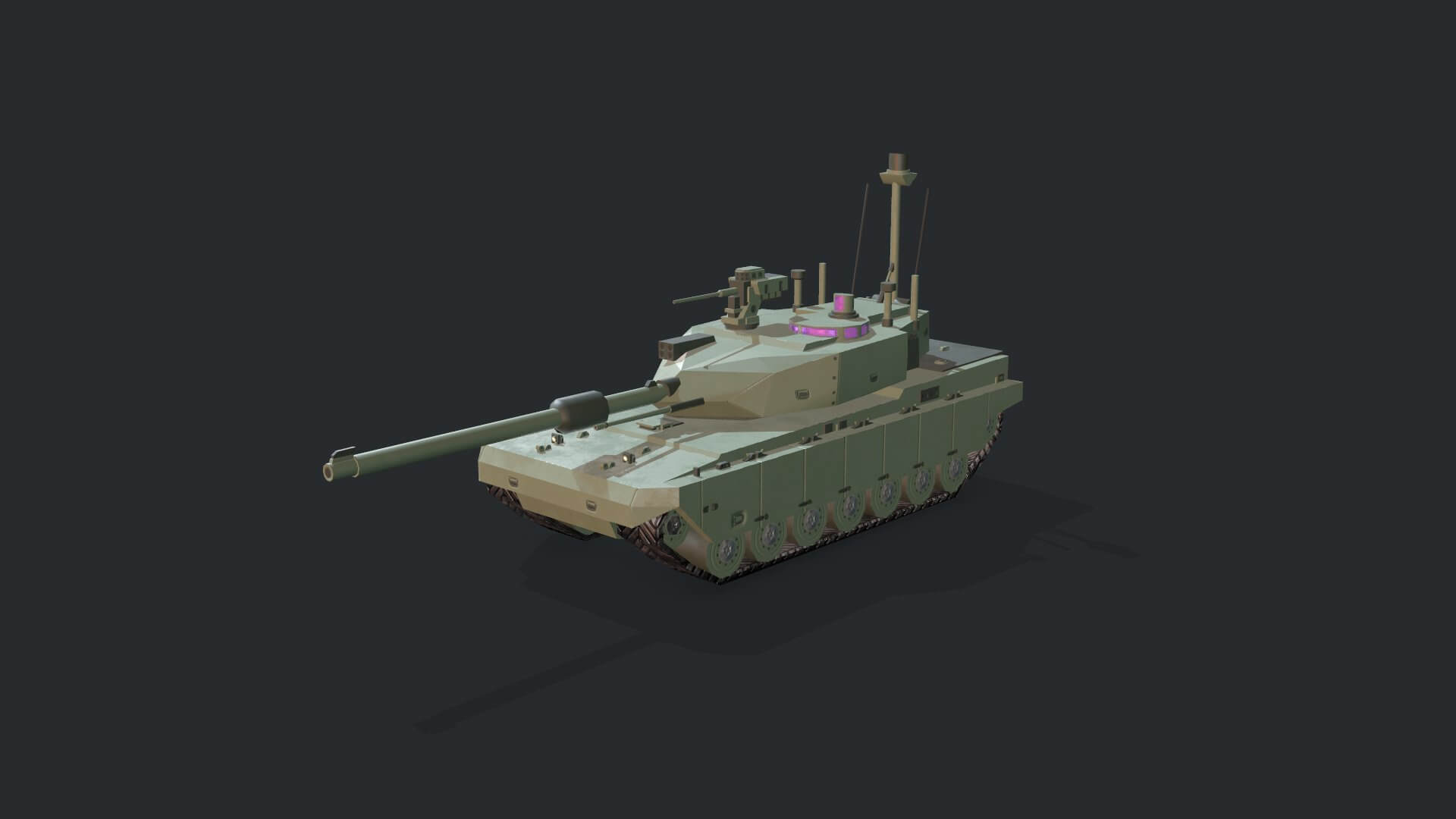 Modern MBT Tank - 3D Model by PaburoVIII